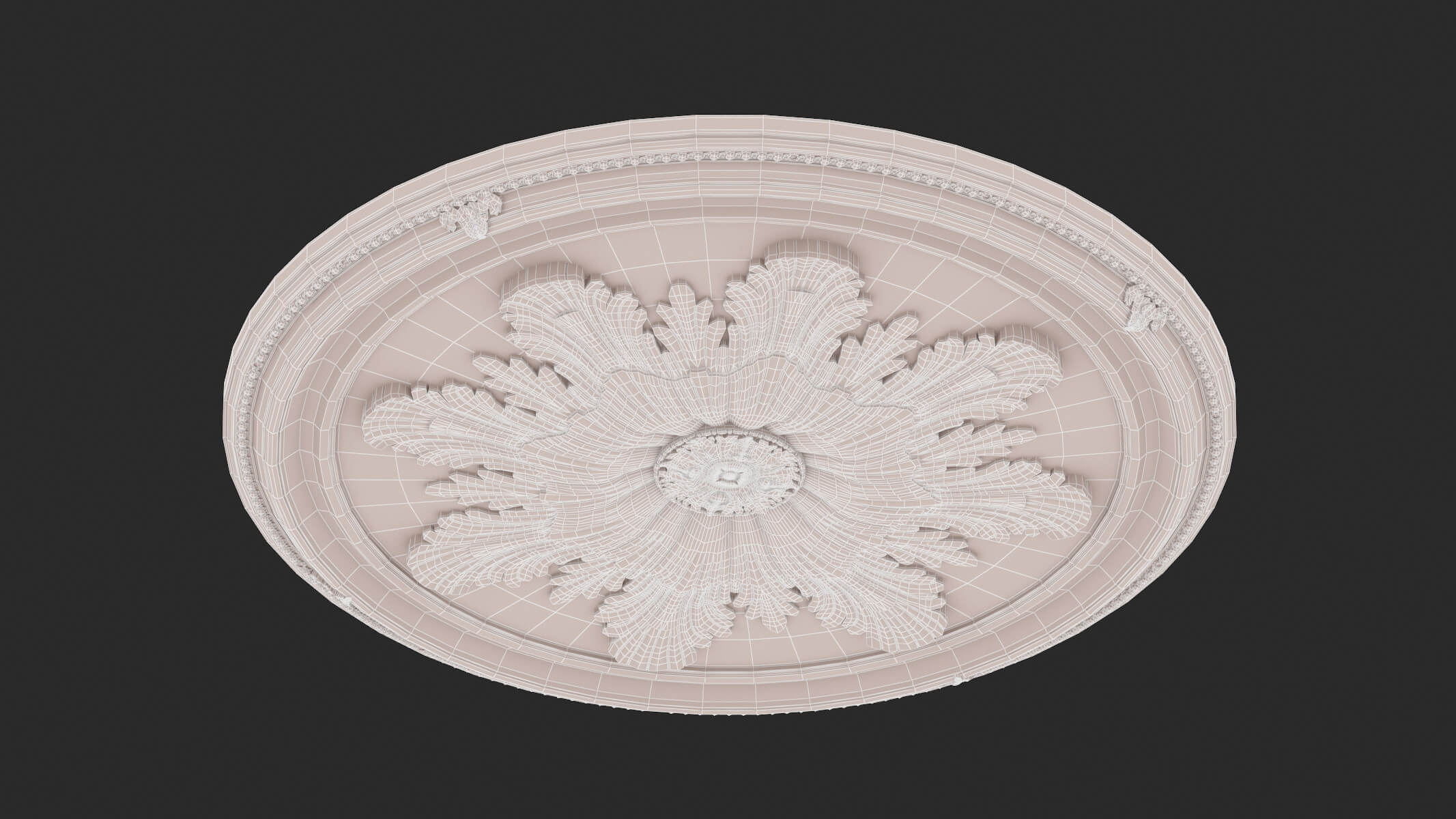 Classic Ceiling Medallion 35 - 3D Model by frezzy