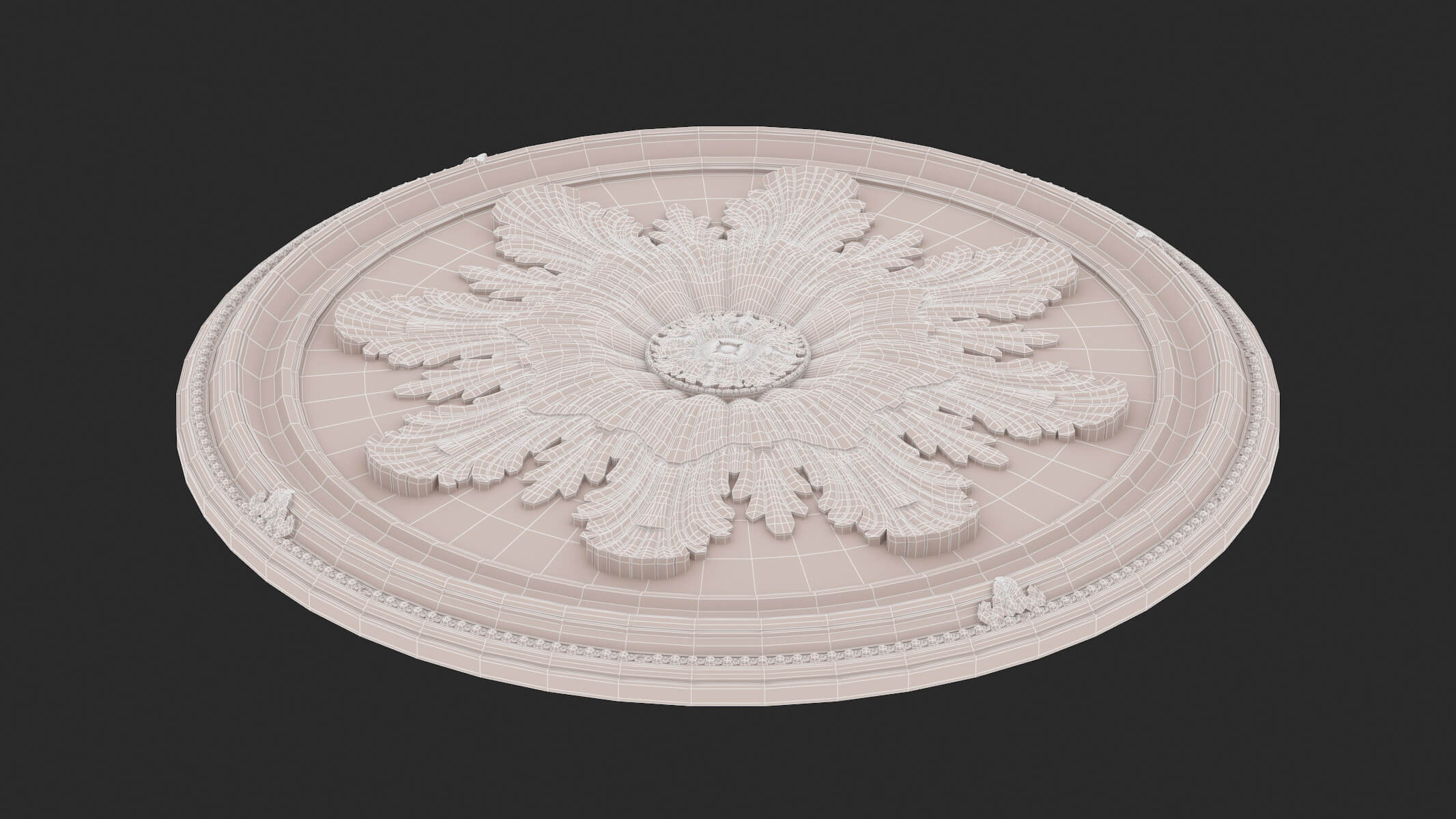 Classic Ceiling Medallion 35 - 3D Model by frezzy