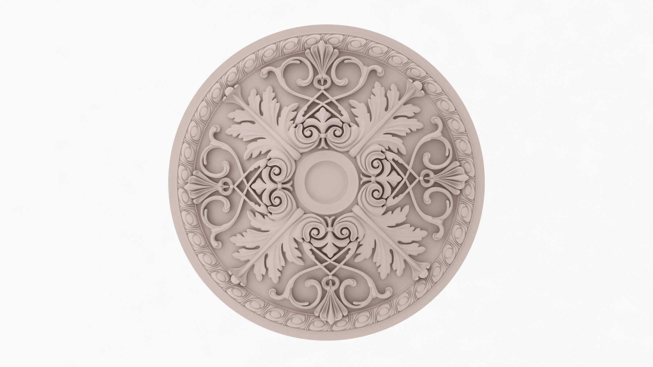 Classic Ceiling Medallion 38 - 3D Model by frezzy