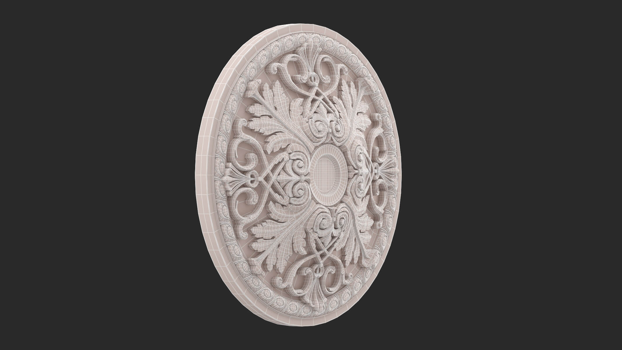 Classic Ceiling Medallion 38 - 3D Model by frezzy