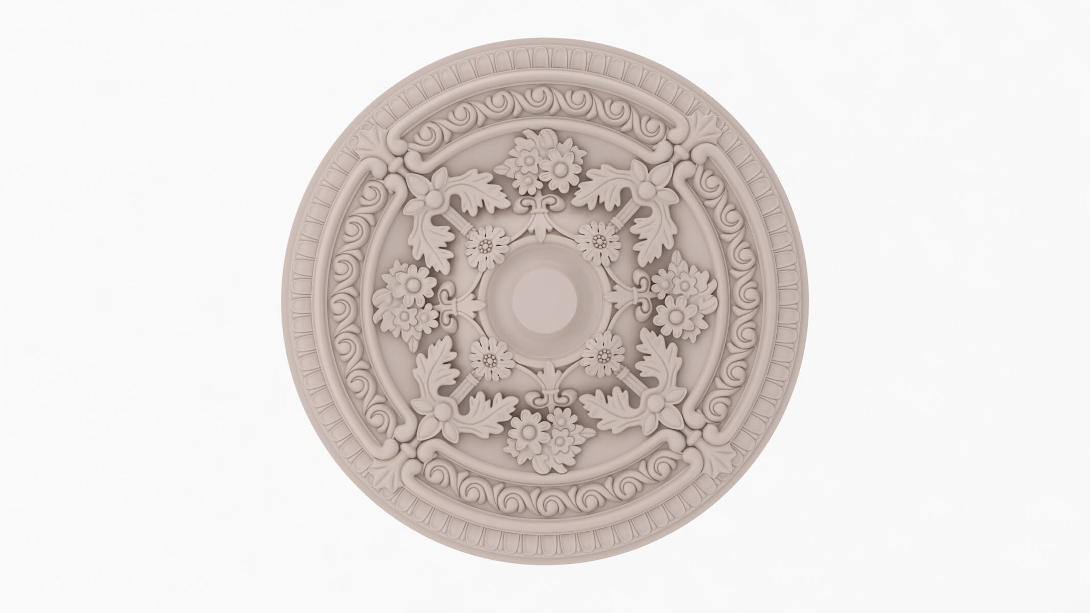 Classic Ceiling Medallion 40 - 3D Model by frezzy