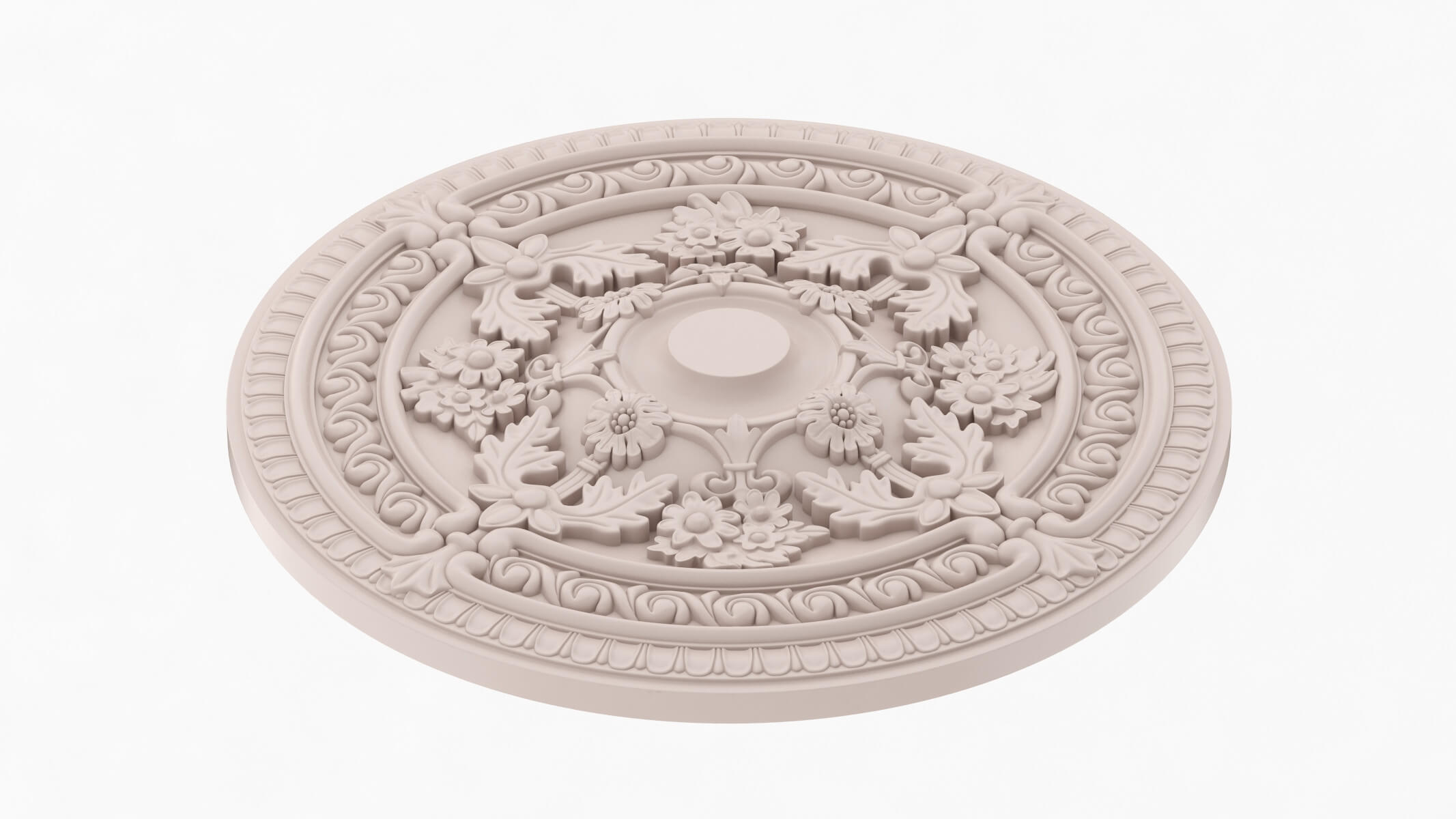 Classic Ceiling Medallion 40 - 3D Model by frezzy