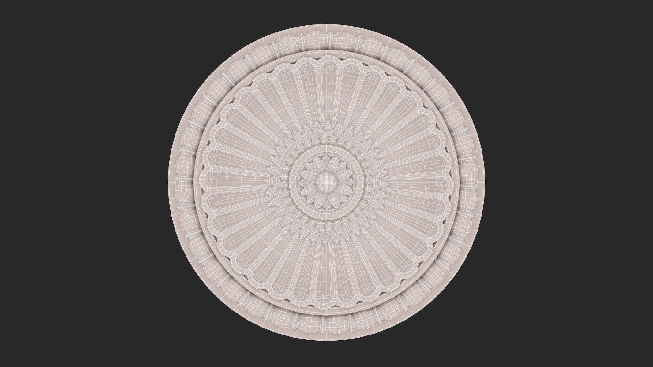 Classic Ceiling Medallion 55 - 3D Model by frezzy