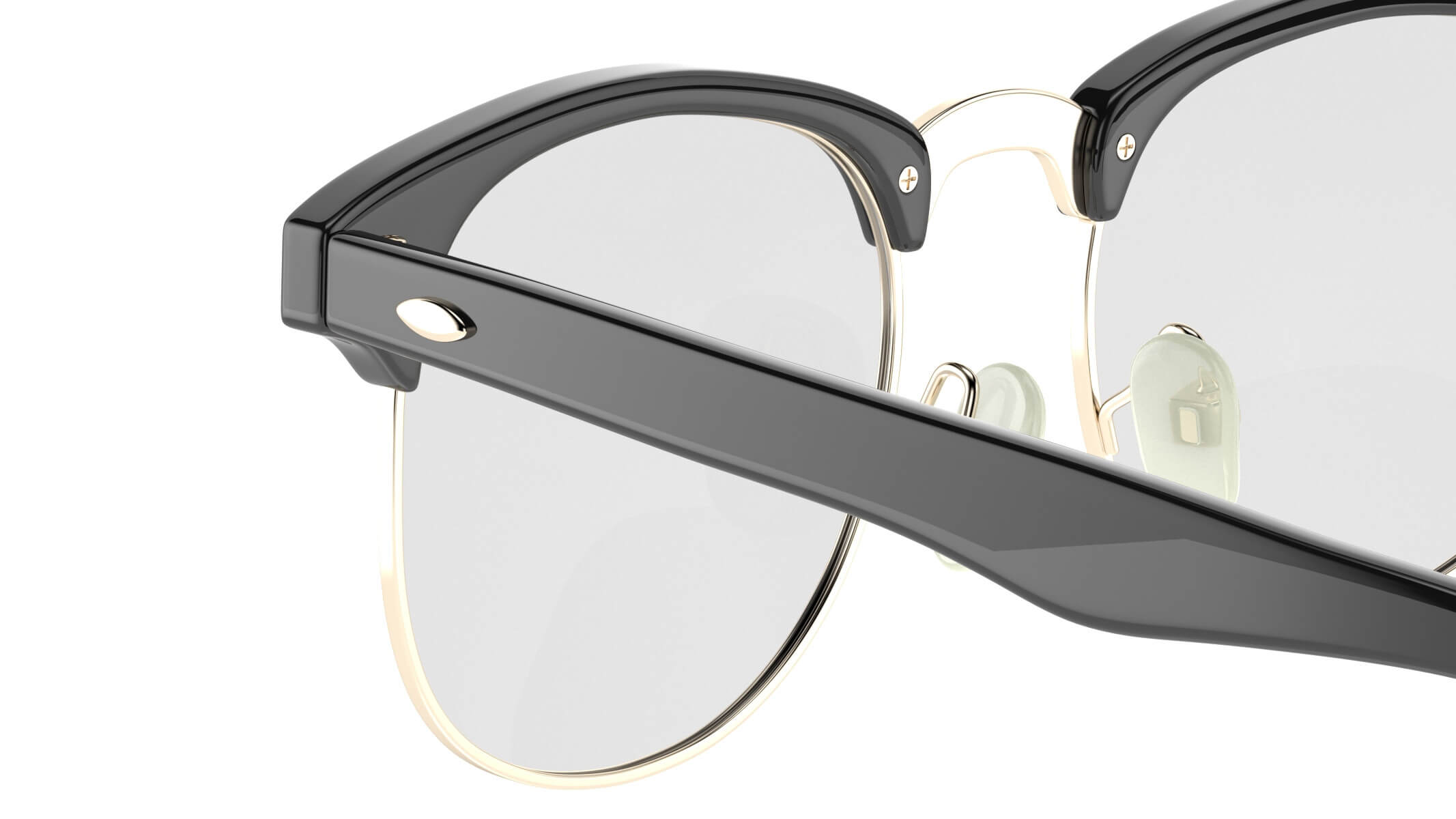 Classic Half Frame Glasses - 3D Model by frezzy