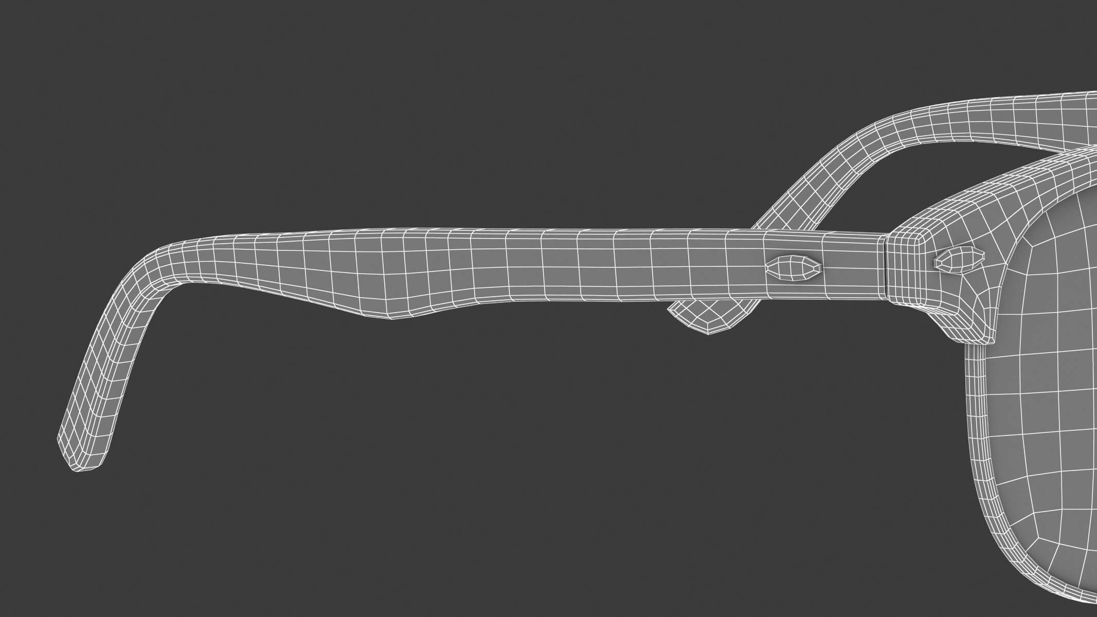 Classic Half Frame Glasses - 3D Model by frezzy