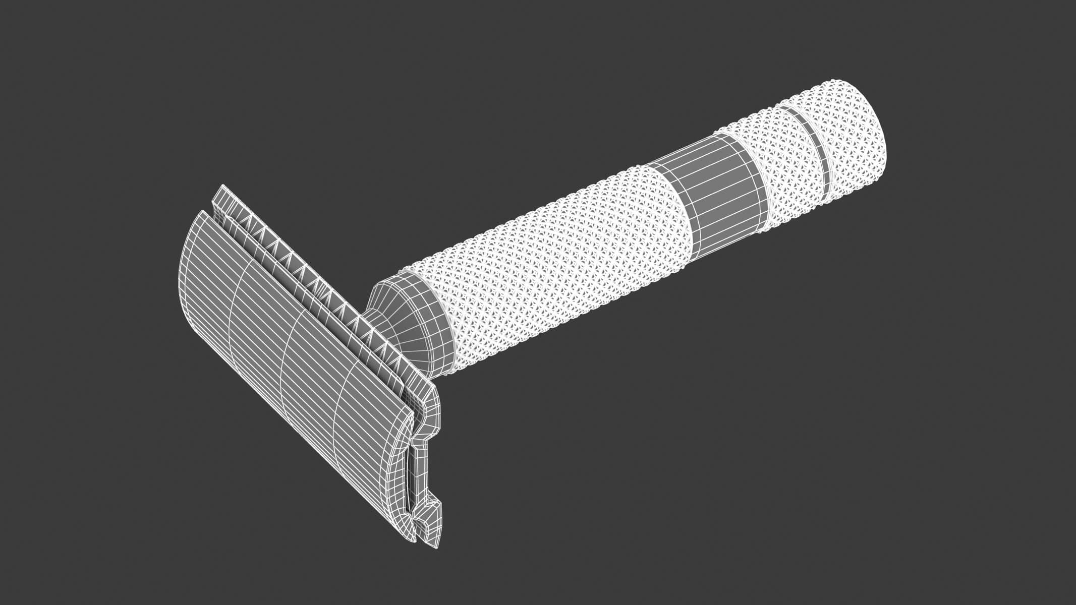 Classic Safety Razor - 3D Model by frezzy