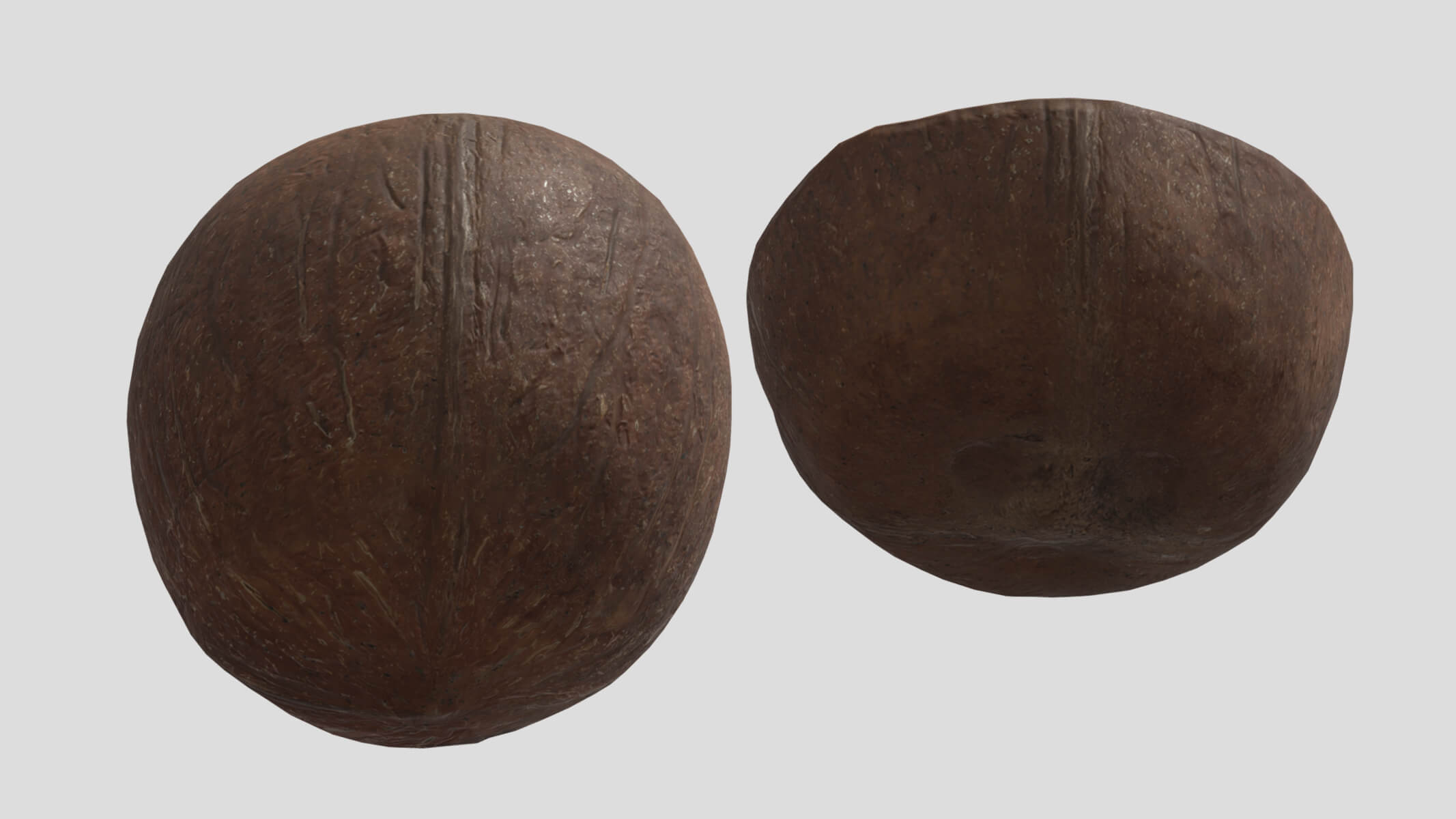 Coconut 01 Low Poly - 3D Model by frezzy