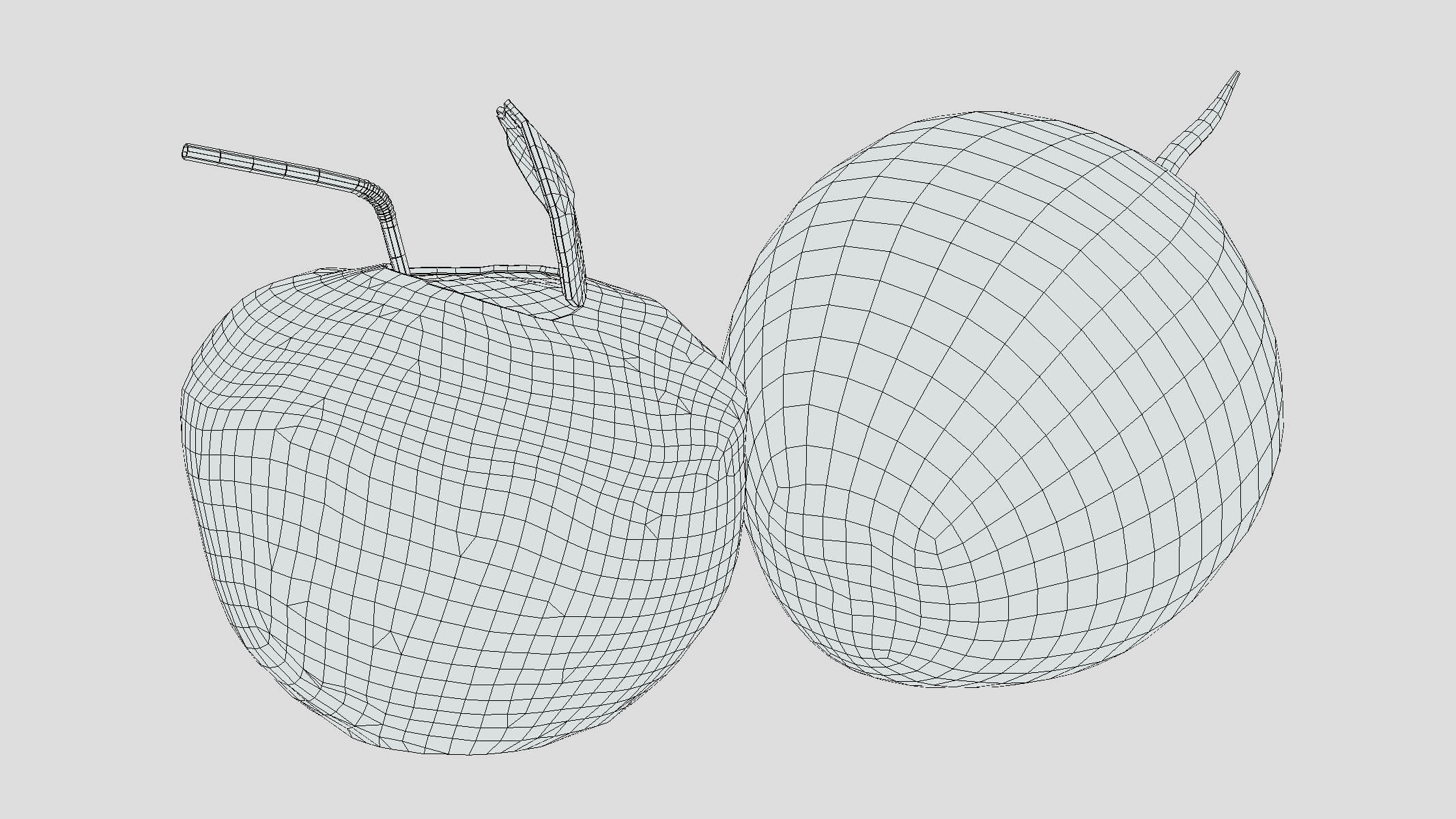 Coconut 02 Low Poly - 3D Model by frezzy