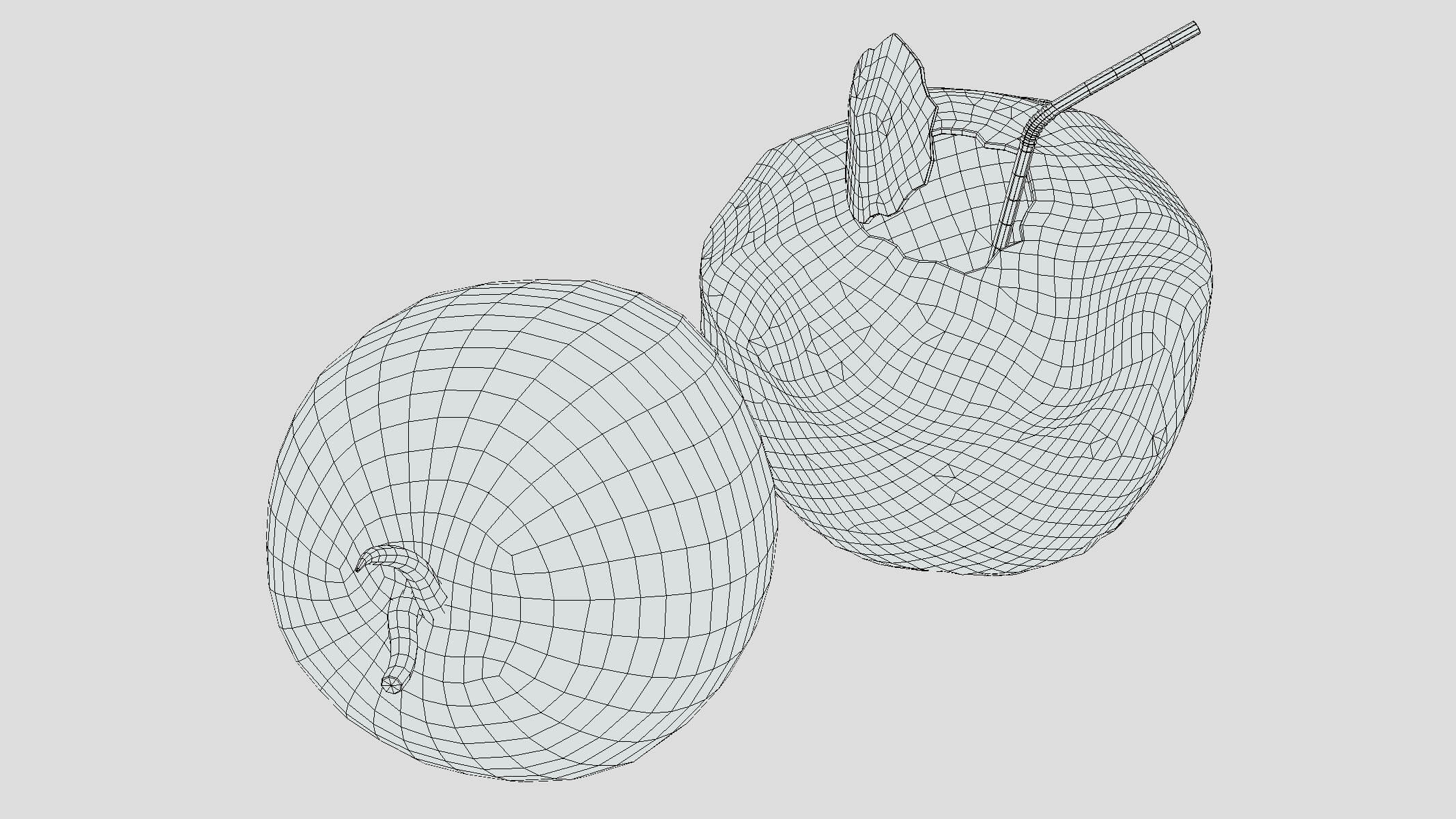 Coconut 02 Low Poly - 3D Model by frezzy