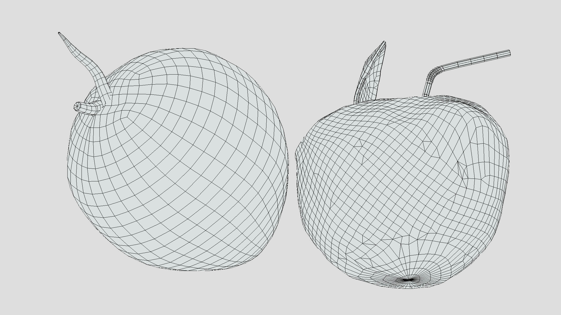 Coconut 02 Low Poly - 3D Model by frezzy