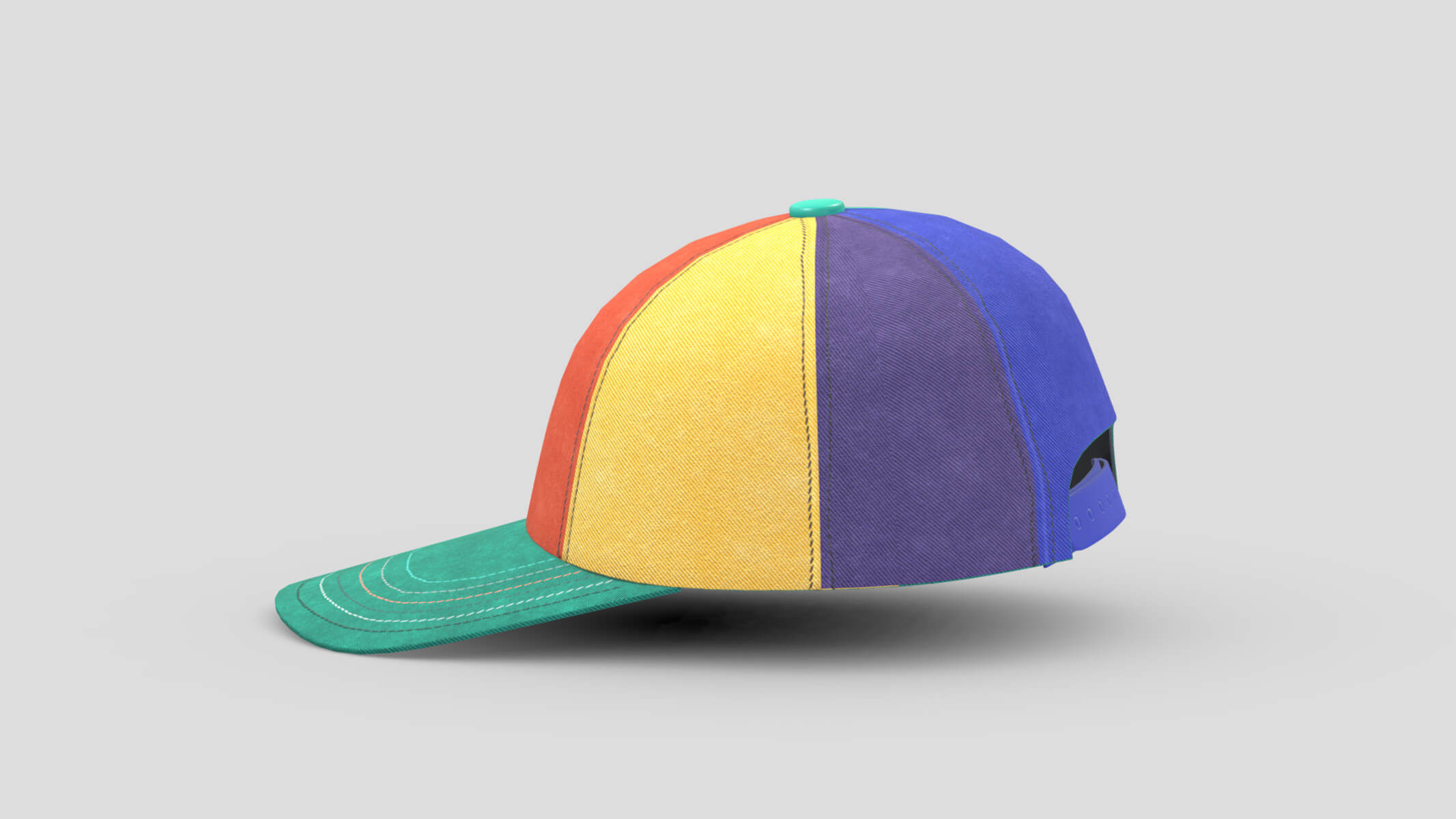 Colorful Hat Low Poly - 3D Model by frezzy