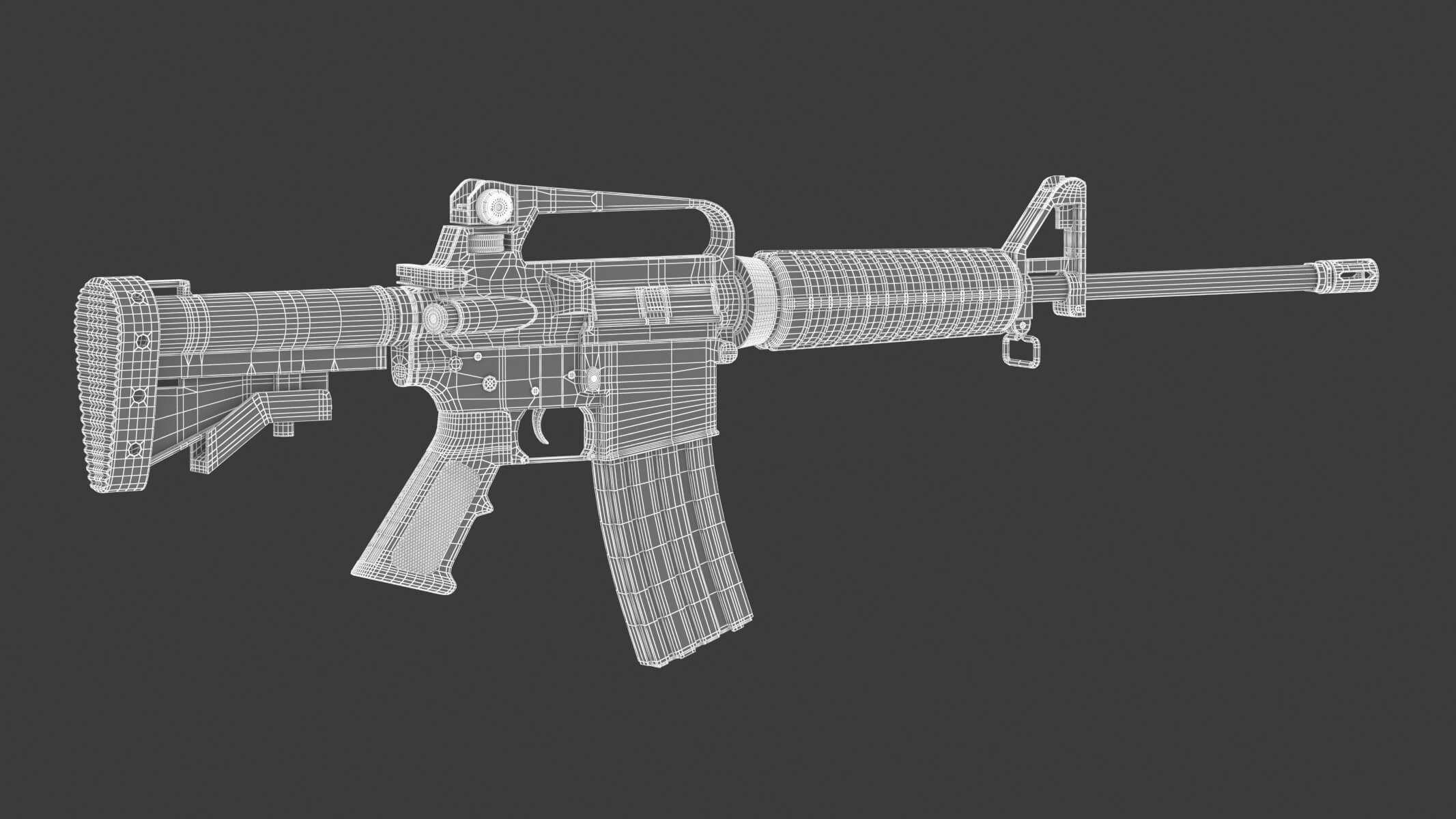 Colt AR-15 3D Model by frezzy