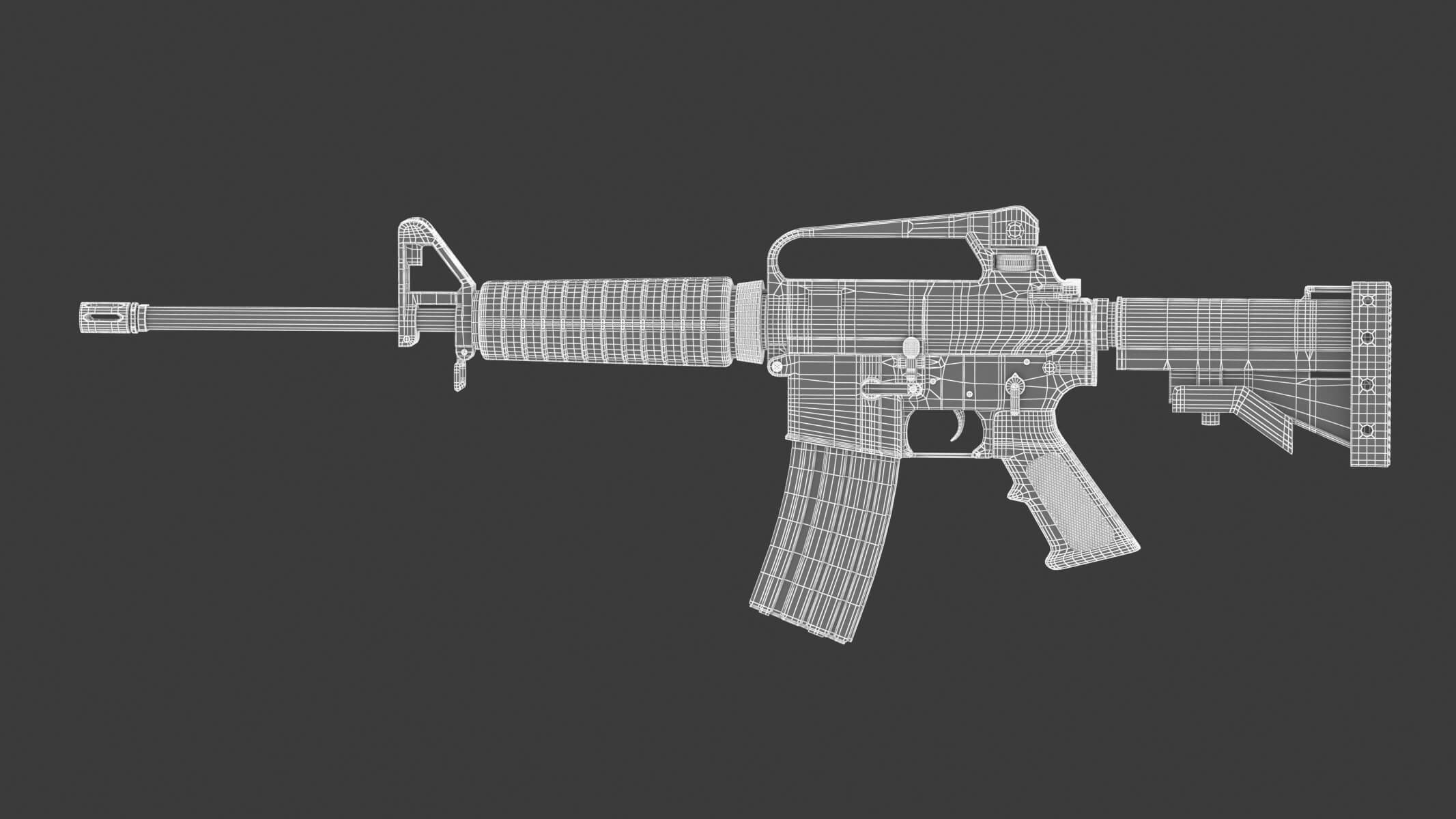Colt AR-15 3D Model by frezzy