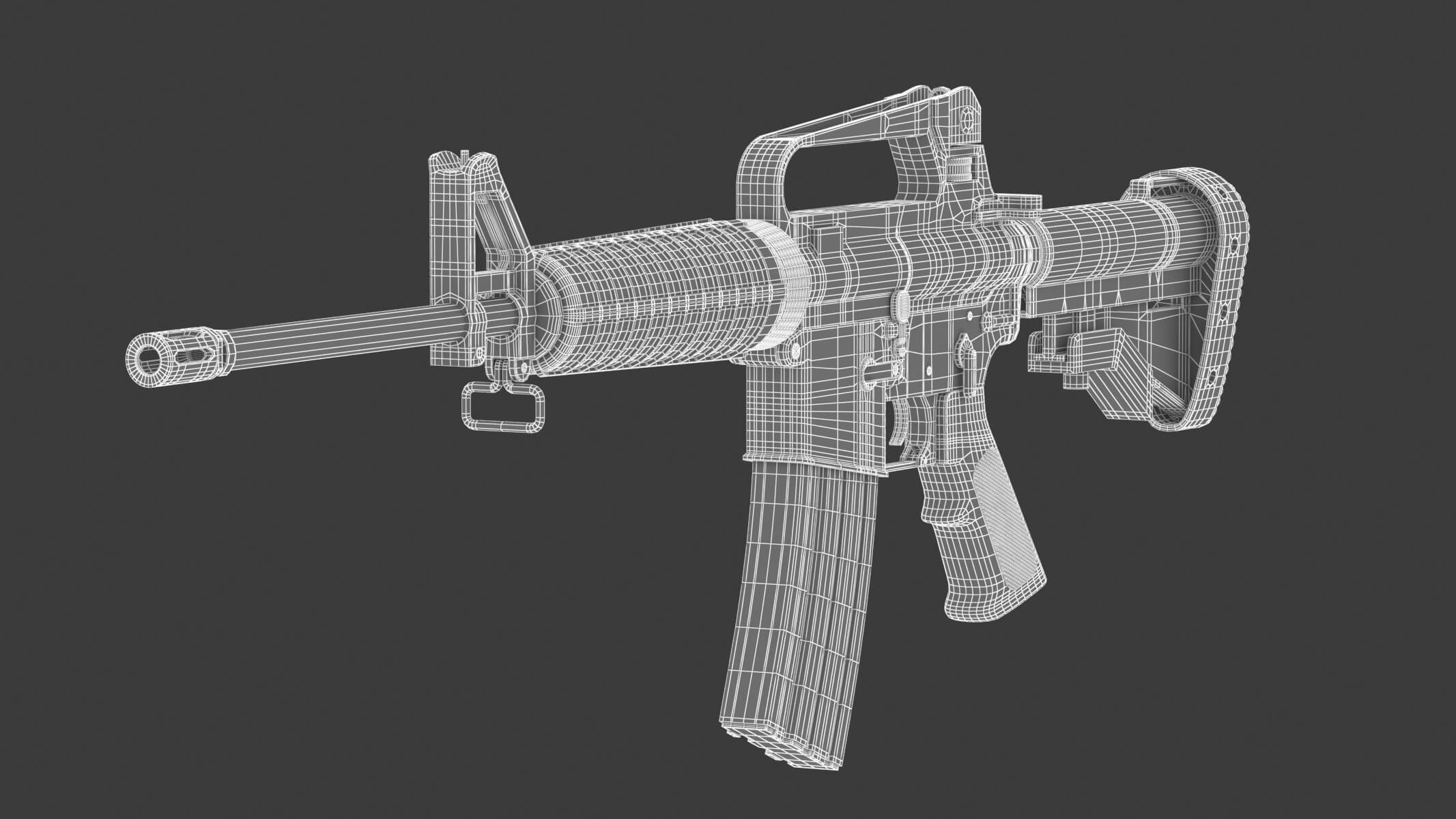 Colt AR-15 3D Model by frezzy