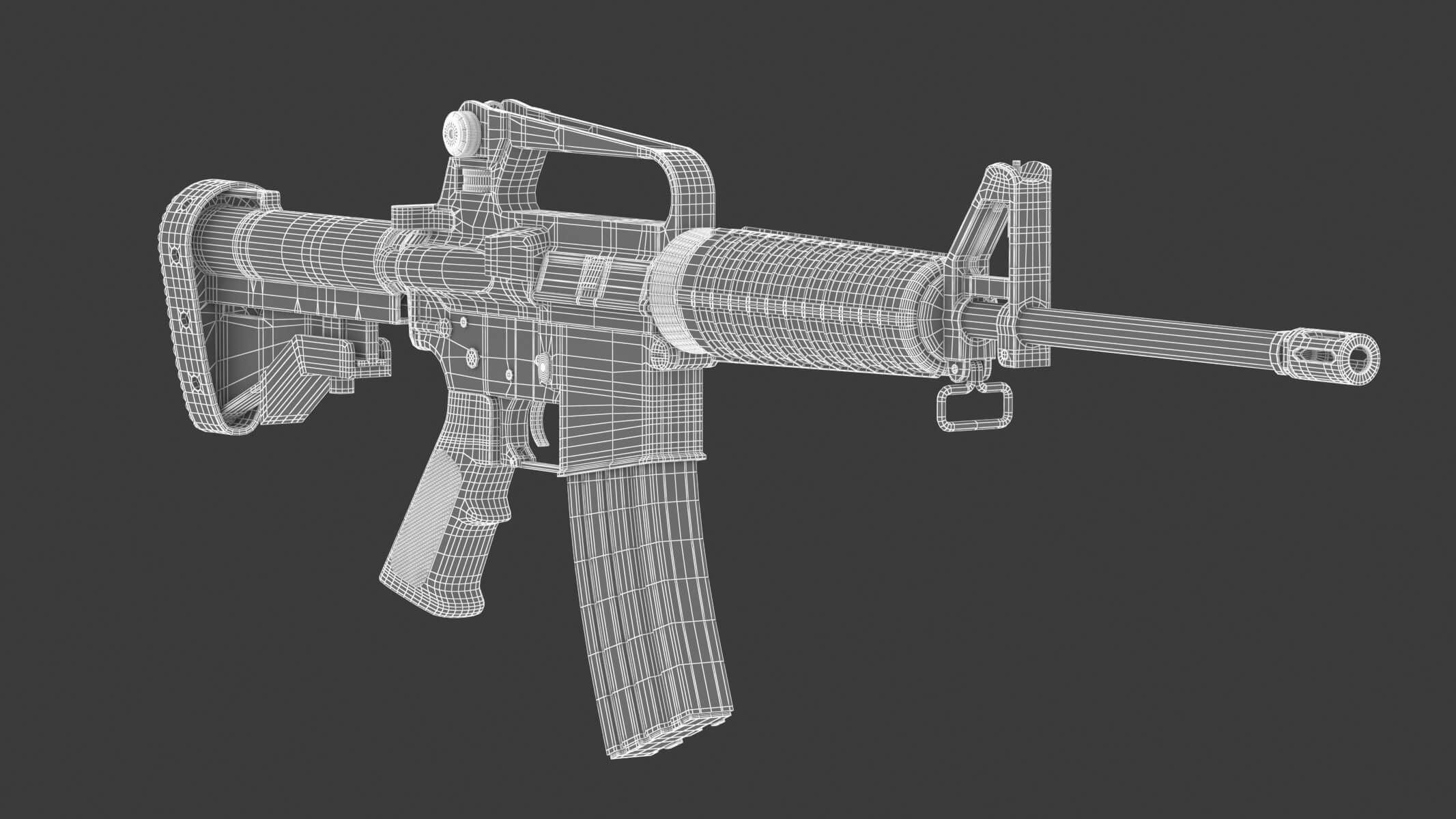 Colt AR-15 3D Model by frezzy