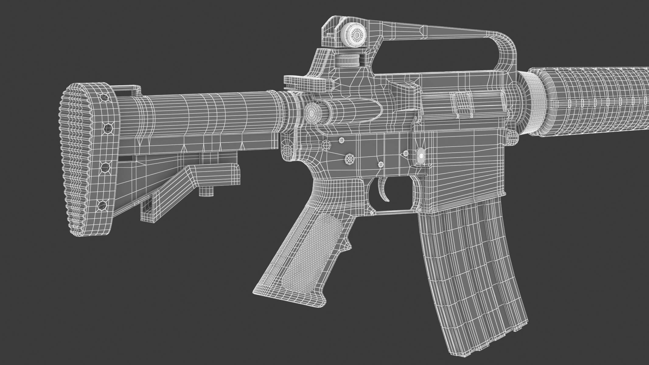 Colt AR-15 3D Model by frezzy