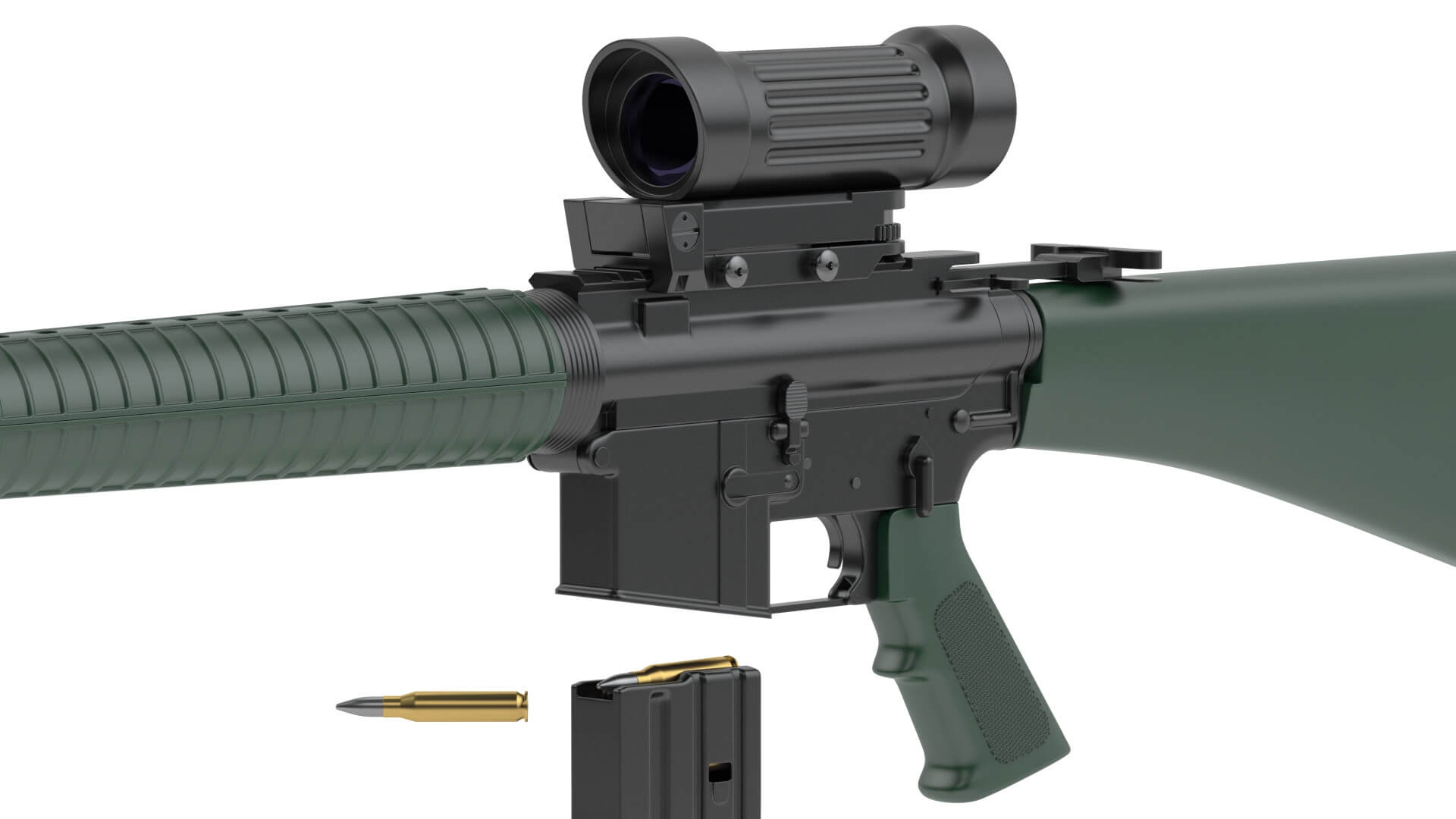 Colt Canada C7A1 - 3D Model by frezzy