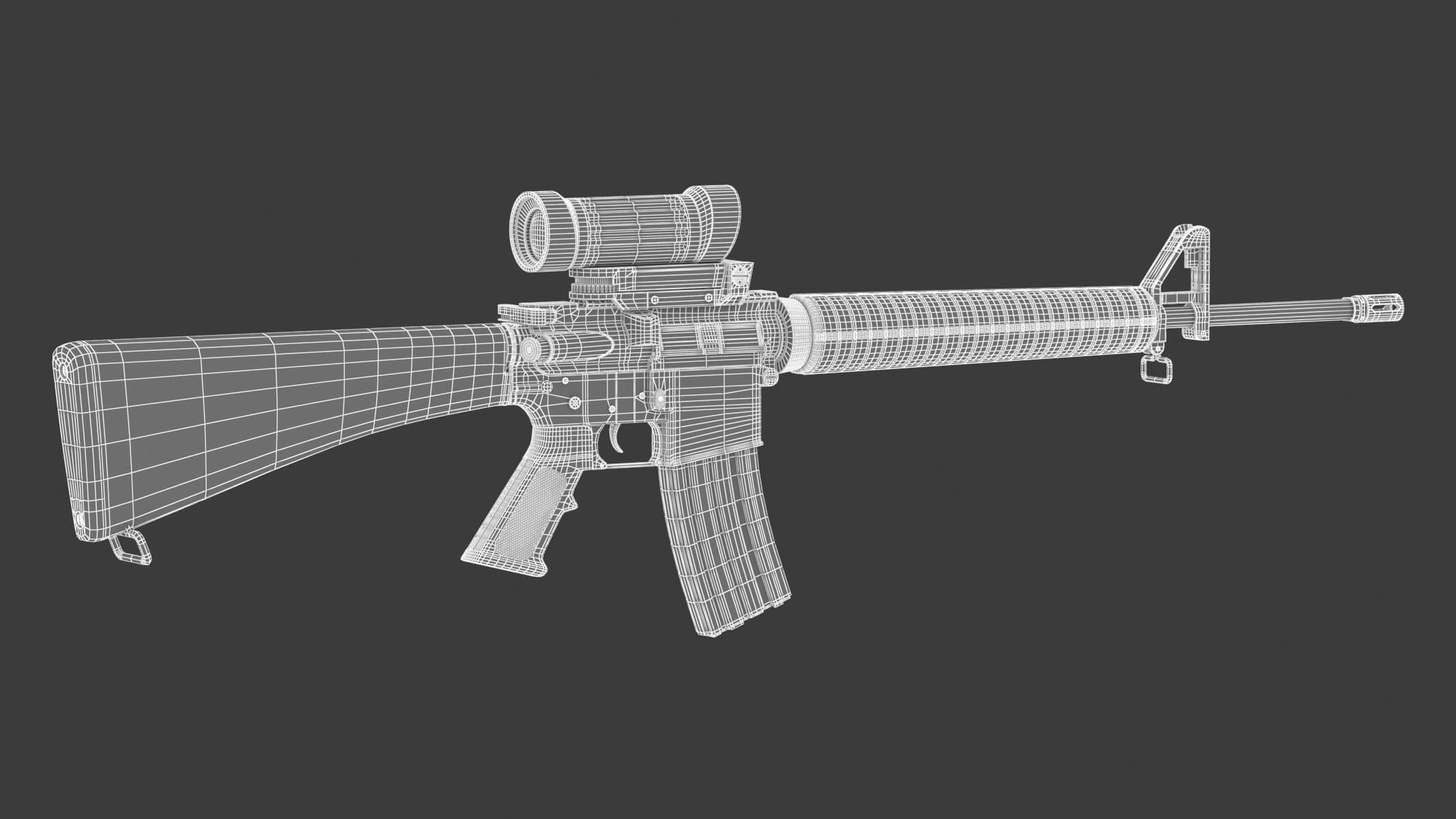 Colt Canada C7A1 - 3D Model by frezzy