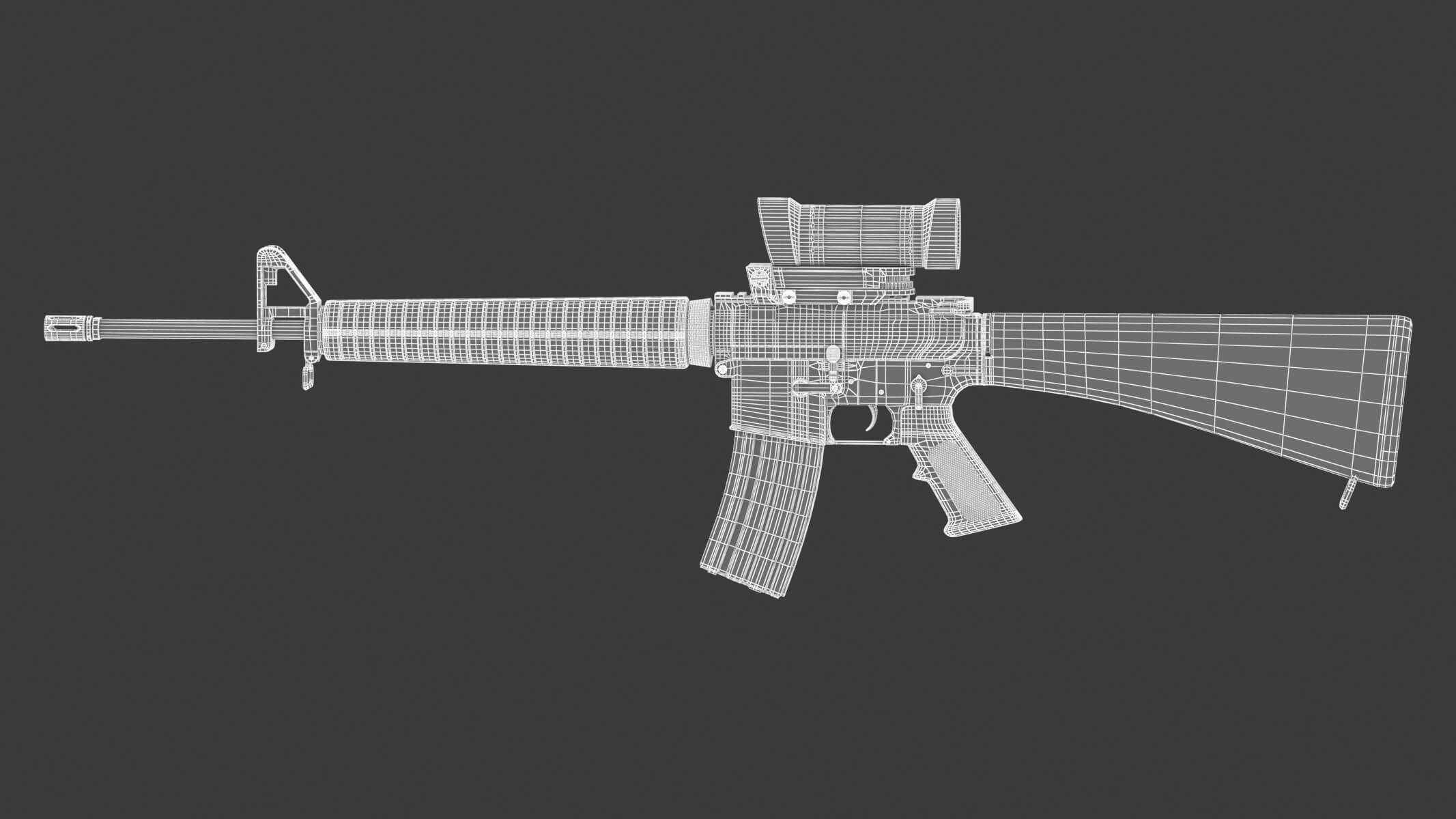 Colt Canada C7A1 - 3D Model by frezzy