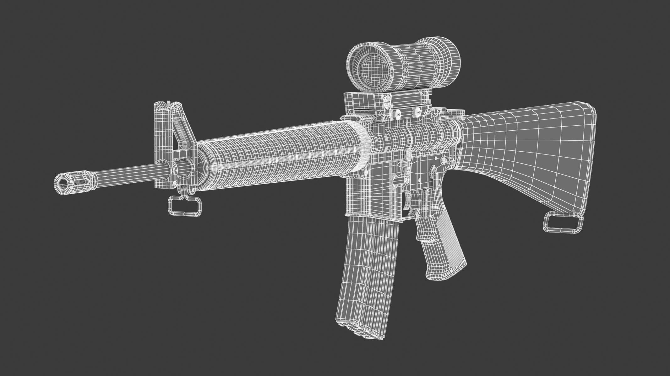 Colt Canada C7A1 - 3D Model by frezzy