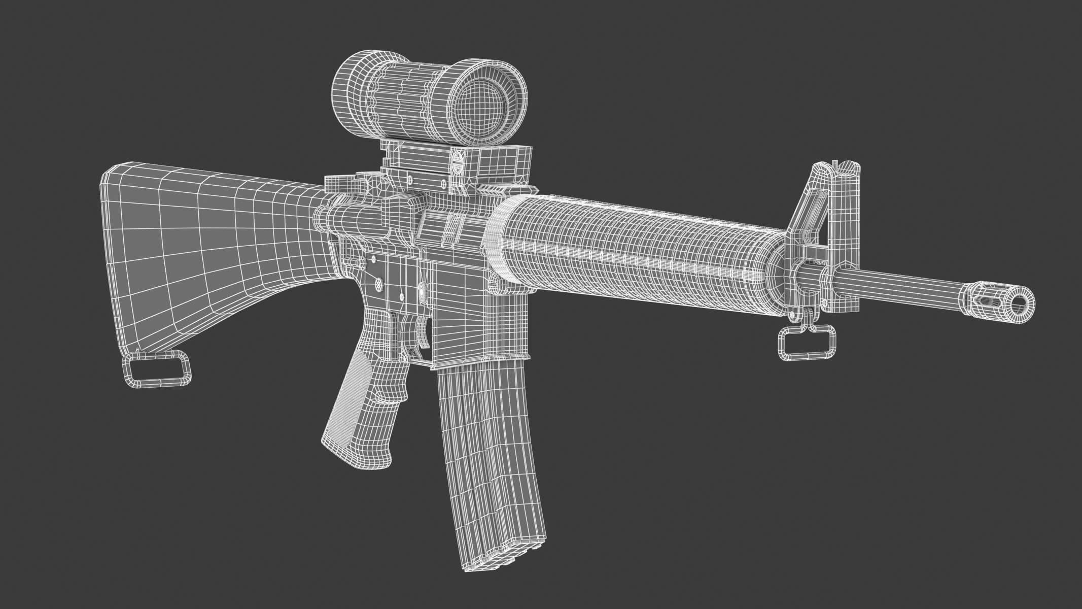 Colt Canada C7A1 - 3D Model by frezzy