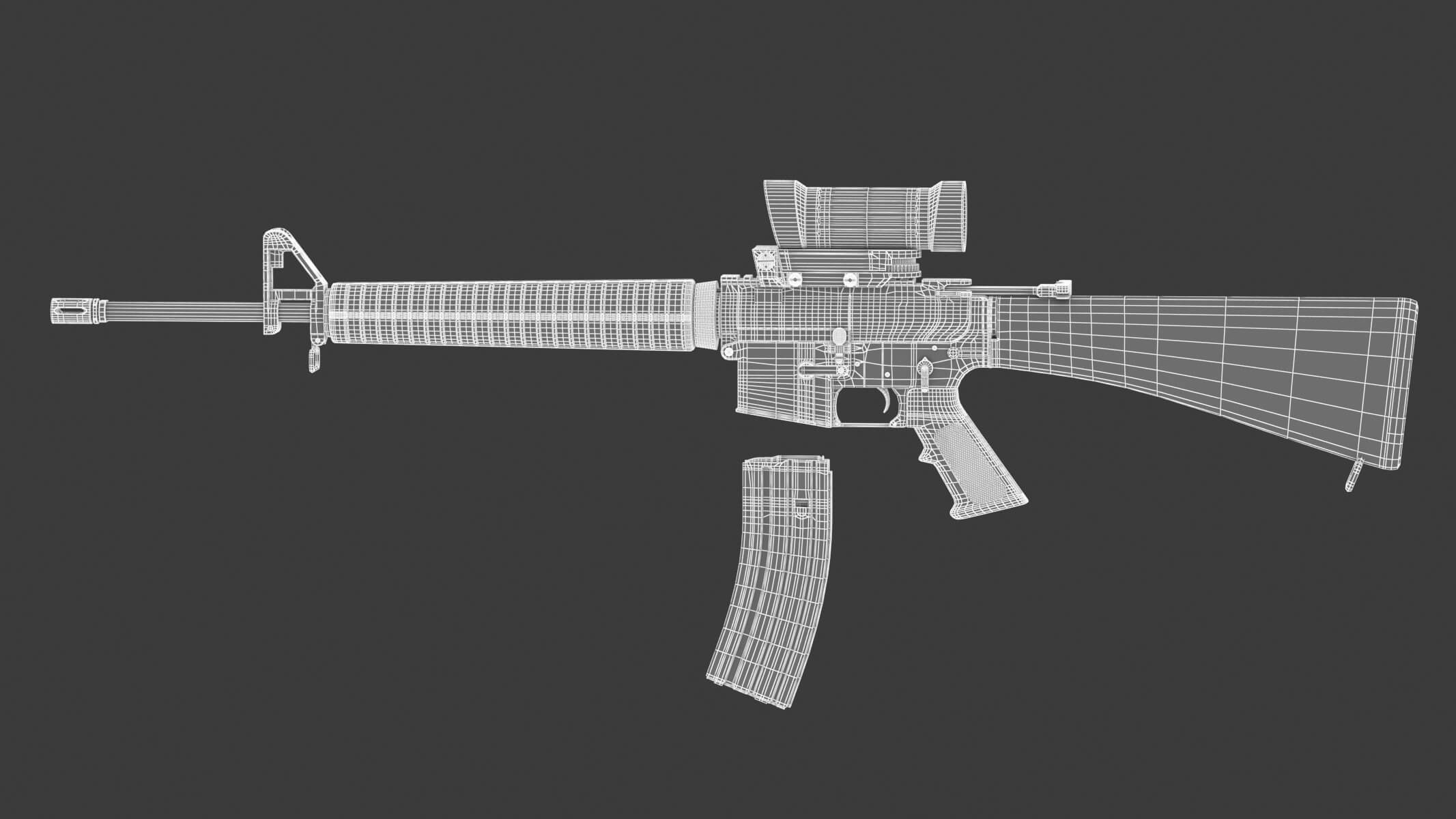 Colt Canada C7A1 - 3D Model by frezzy