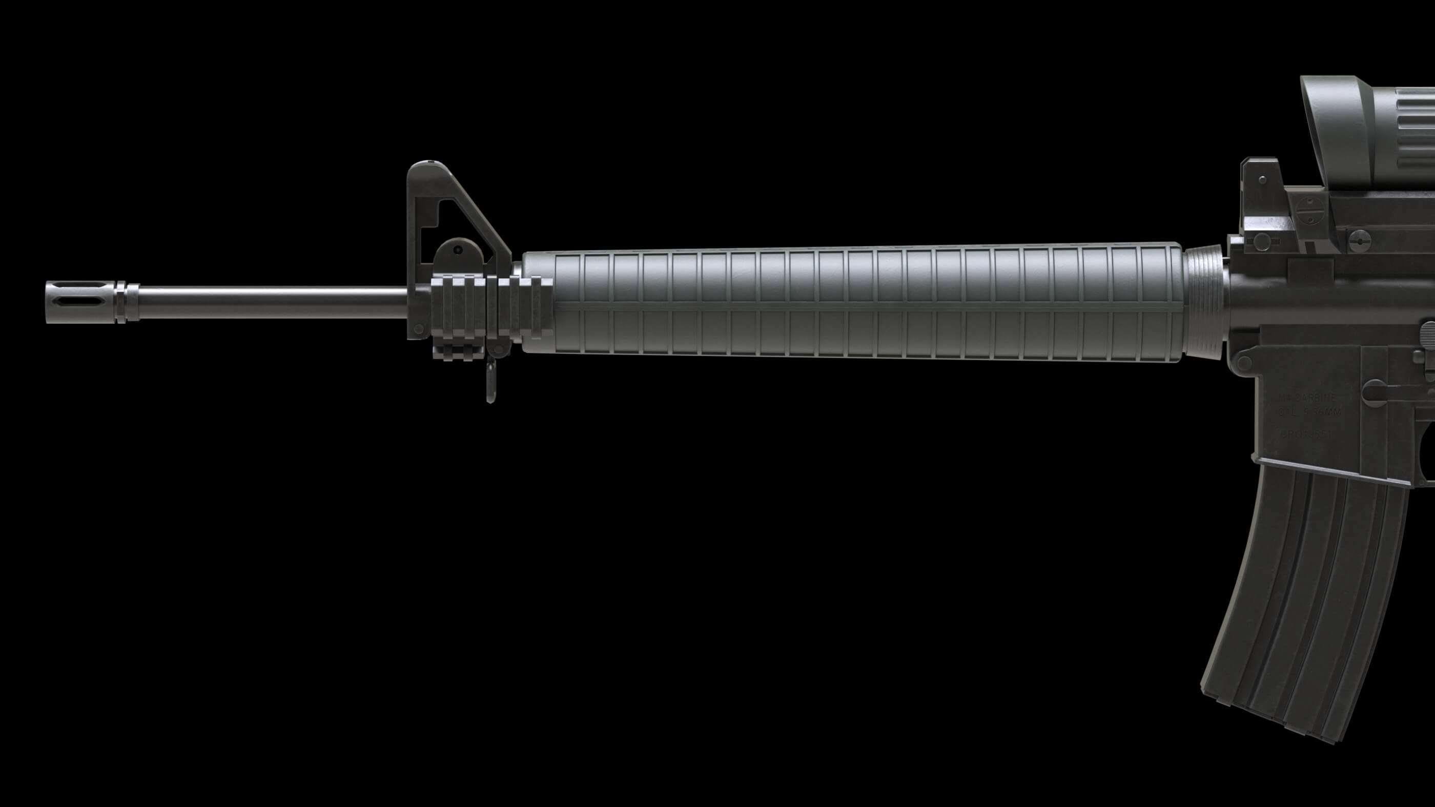 Colt Canada C7A2 Low Poly - 3D Model by frezzy