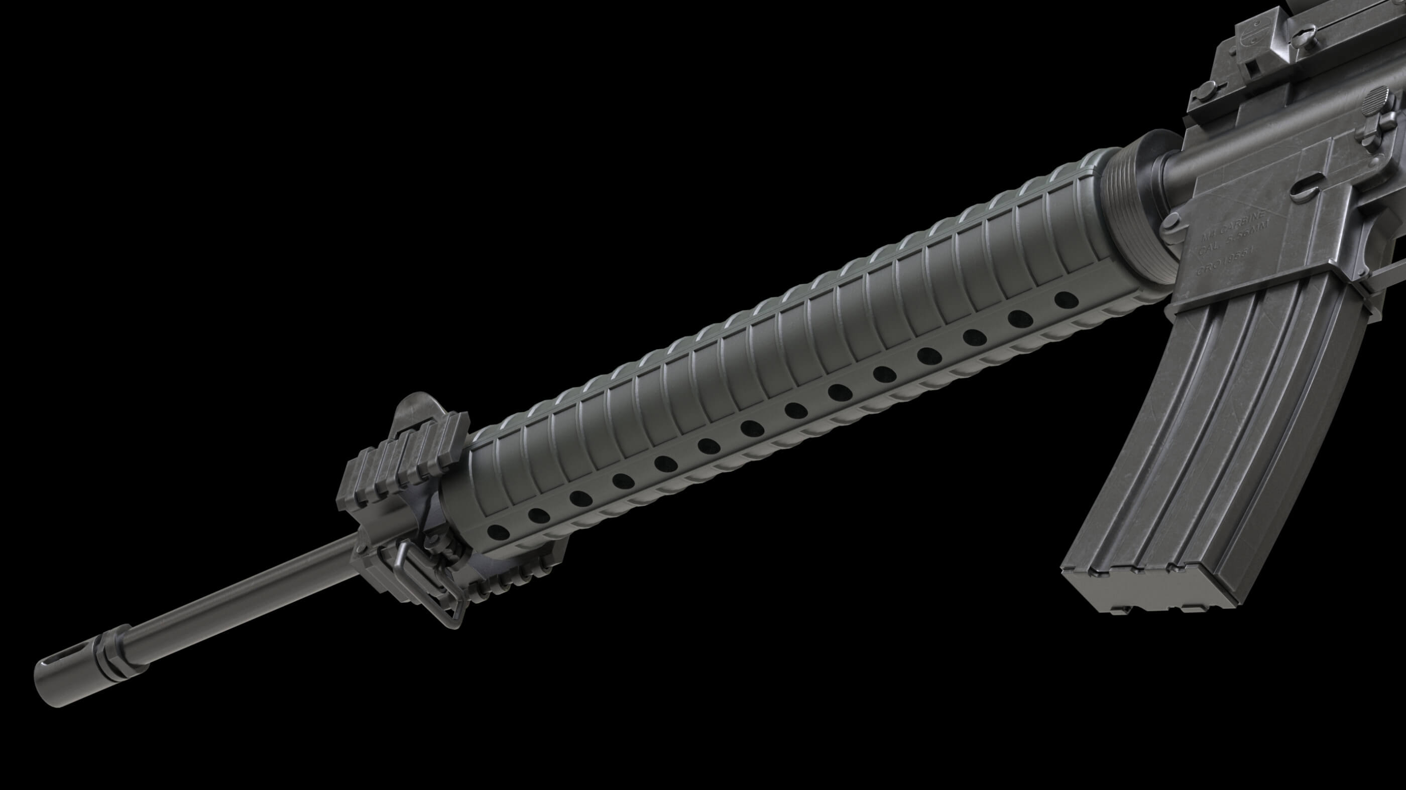 Colt Canada C7A2 Low Poly - 3D Model by frezzy