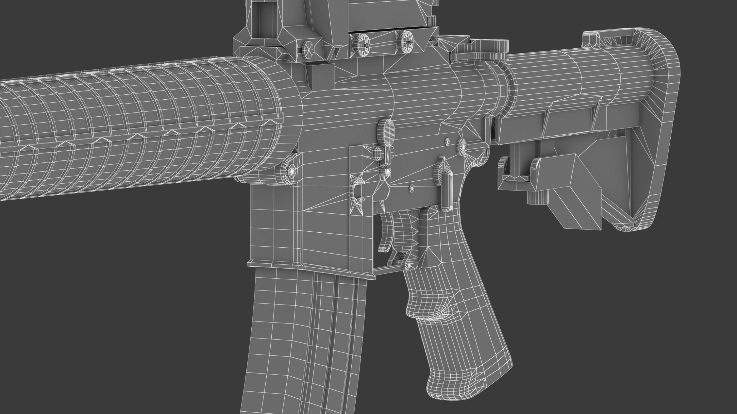 Colt Canada C7A2 Low Poly - 3D Model by frezzy