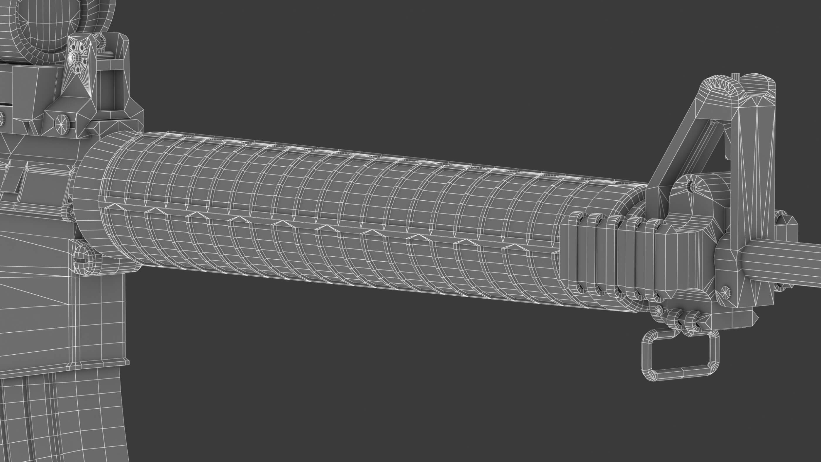 Colt Canada C7A2 Low Poly - 3D Model by frezzy