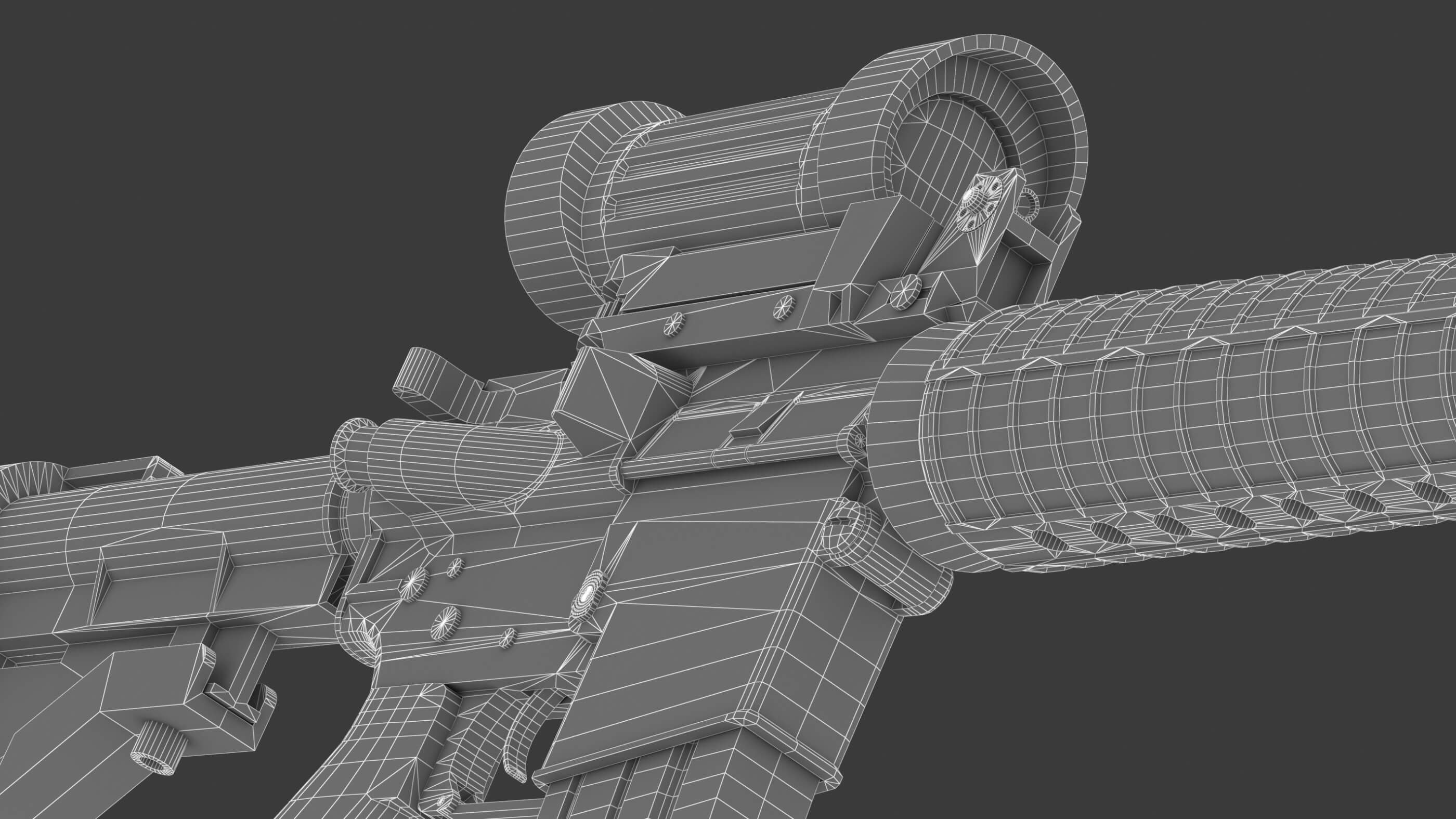 Colt Canada C7A2 Low Poly - 3D Model by frezzy