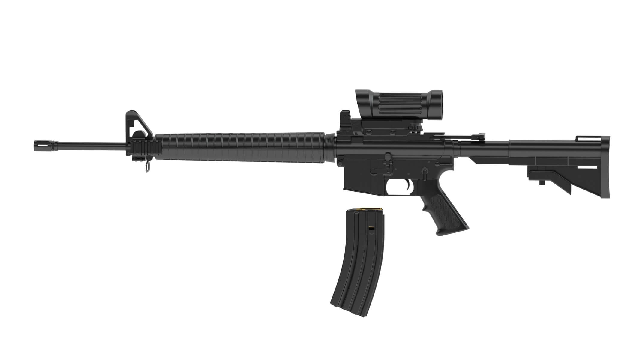 Colt Canada C7A2 - 3D Model by frezzy