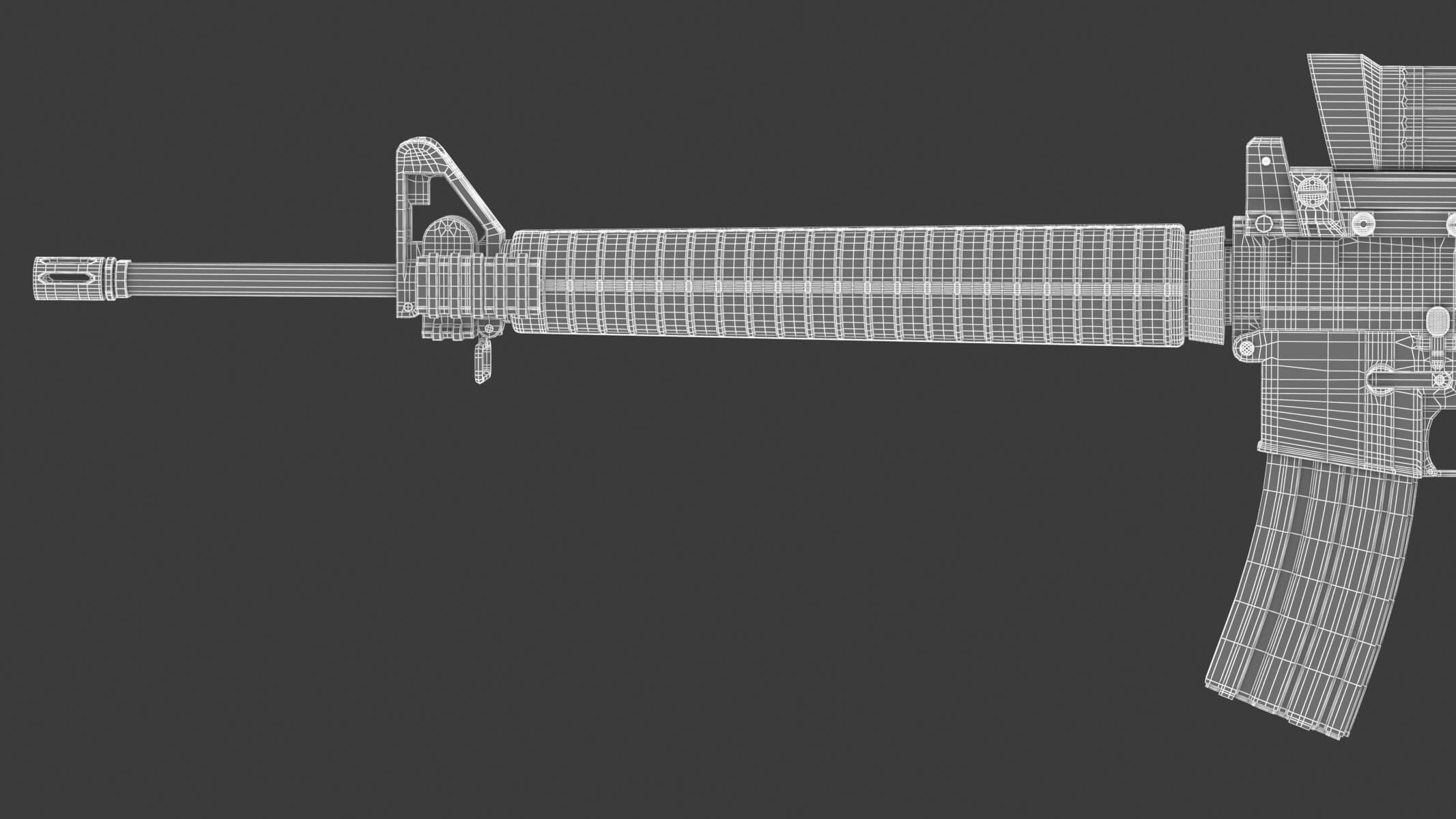 Colt Canada C7A2 - 3D Model by frezzy