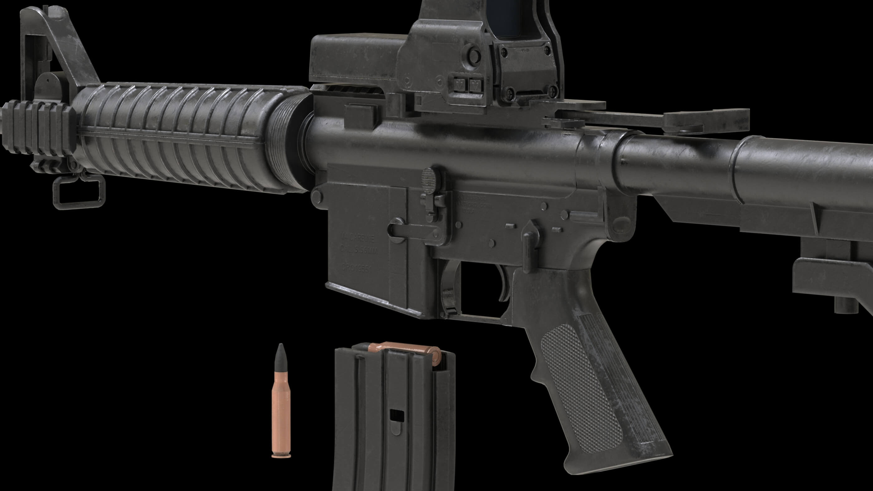 Colt Canada C8A1 Low Poly - 3D Model by frezzy