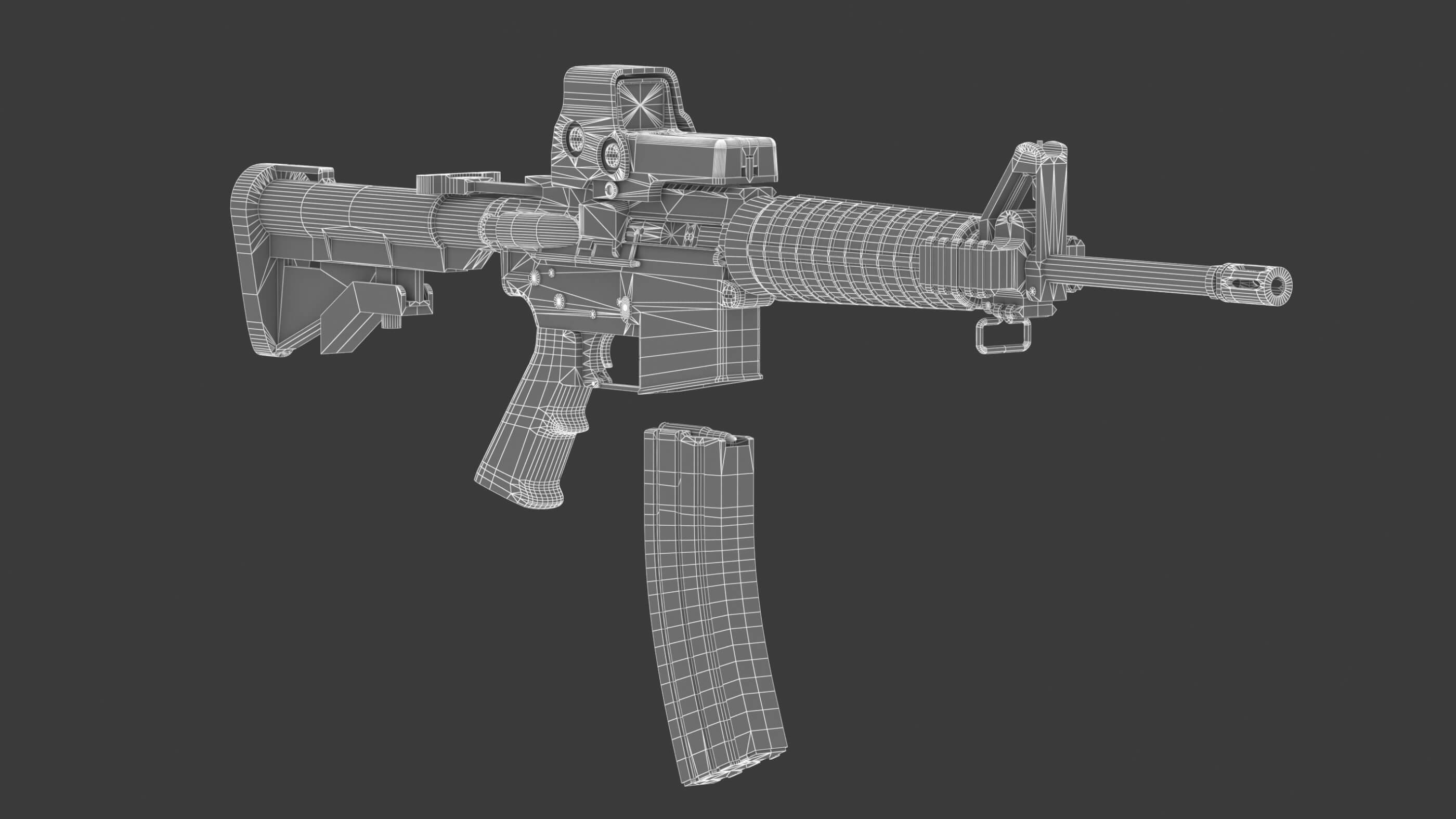 Colt Canada C8A1 Low Poly - 3D Model by frezzy