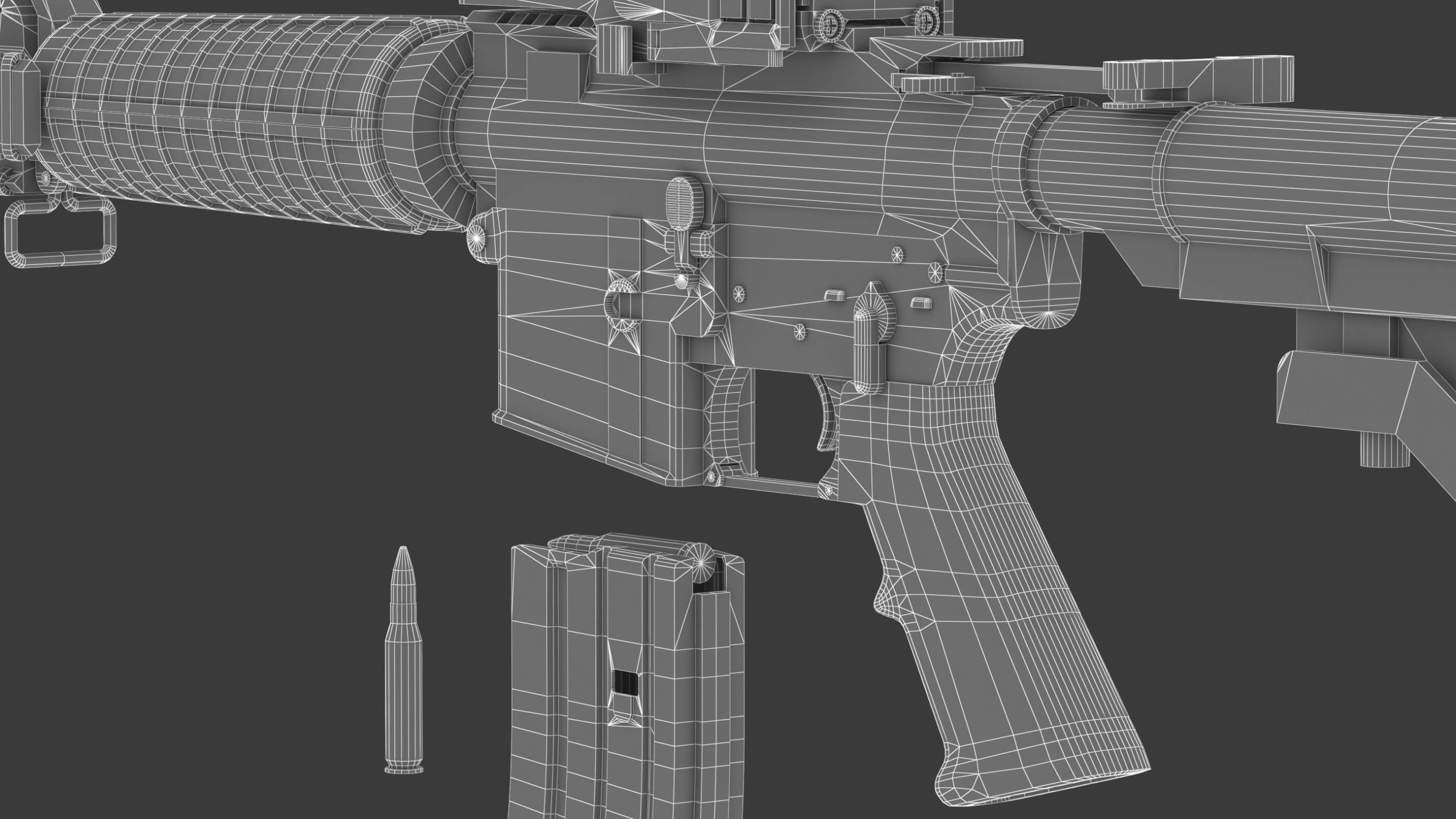 Colt Canada C8A1 Low Poly - 3D Model by frezzy