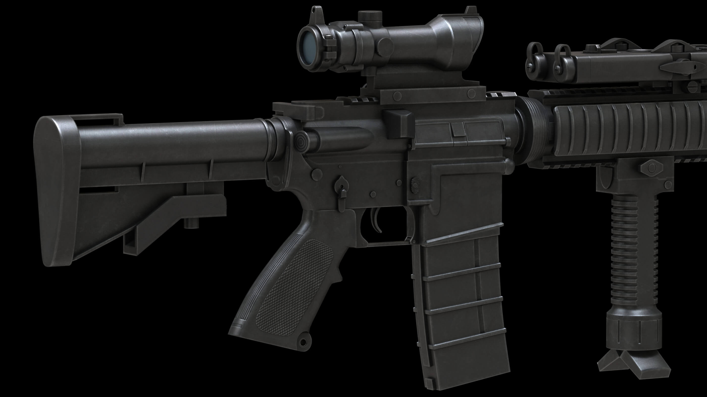Colt Canada C8Sfw Low Poly - 3D Model by frezzy