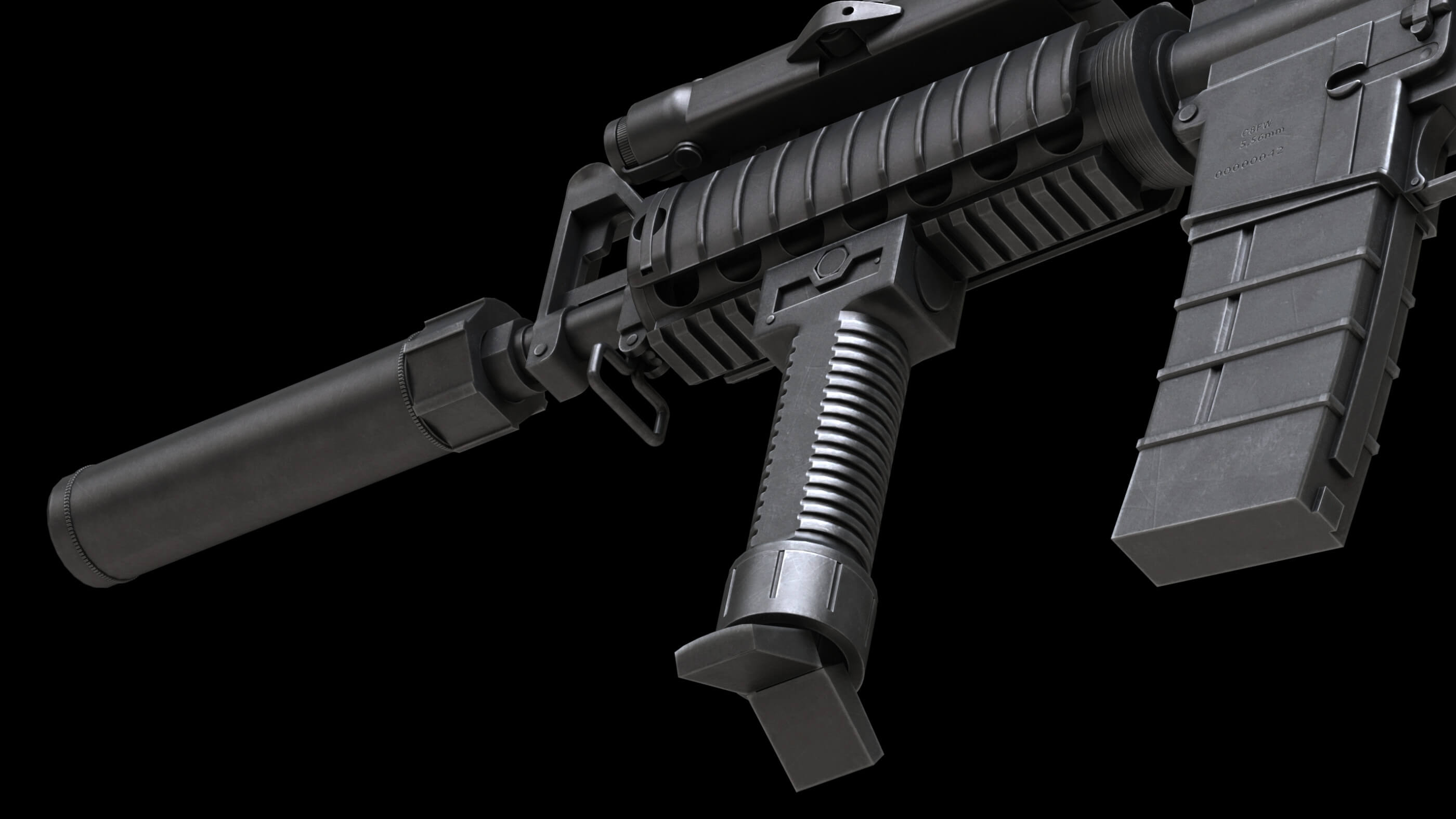 Colt Canada C8Sfw Low Poly - 3D Model by frezzy