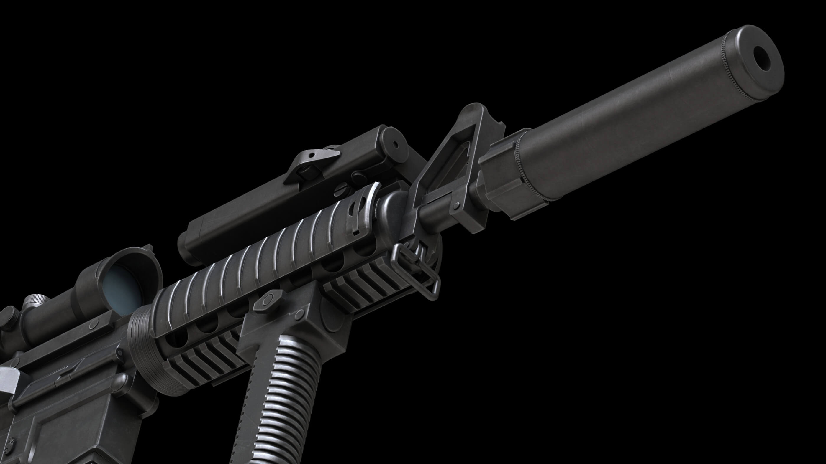 Colt Canada C8Sfw Low Poly - 3D Model by frezzy