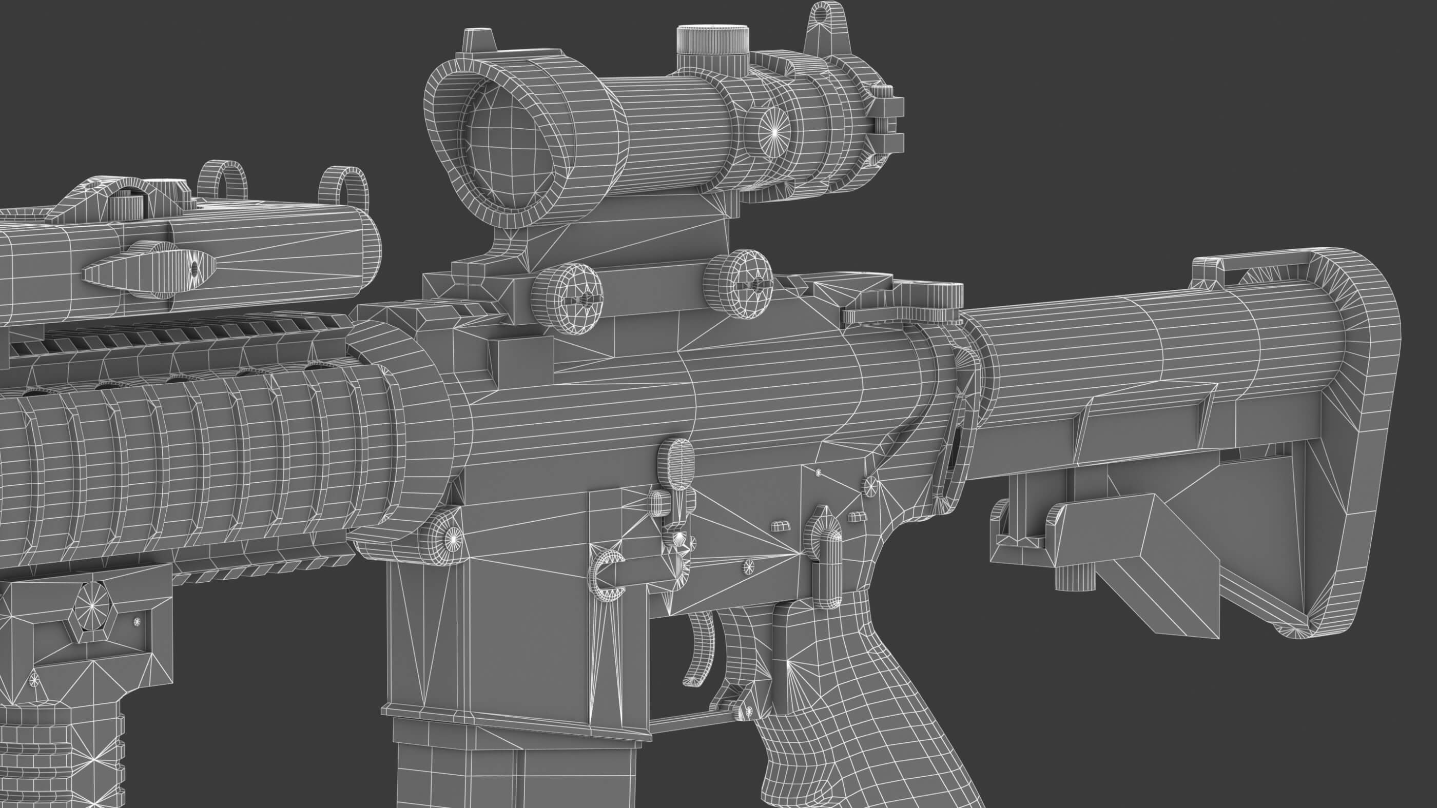 Colt Canada C8Sfw Low Poly - 3D Model by frezzy