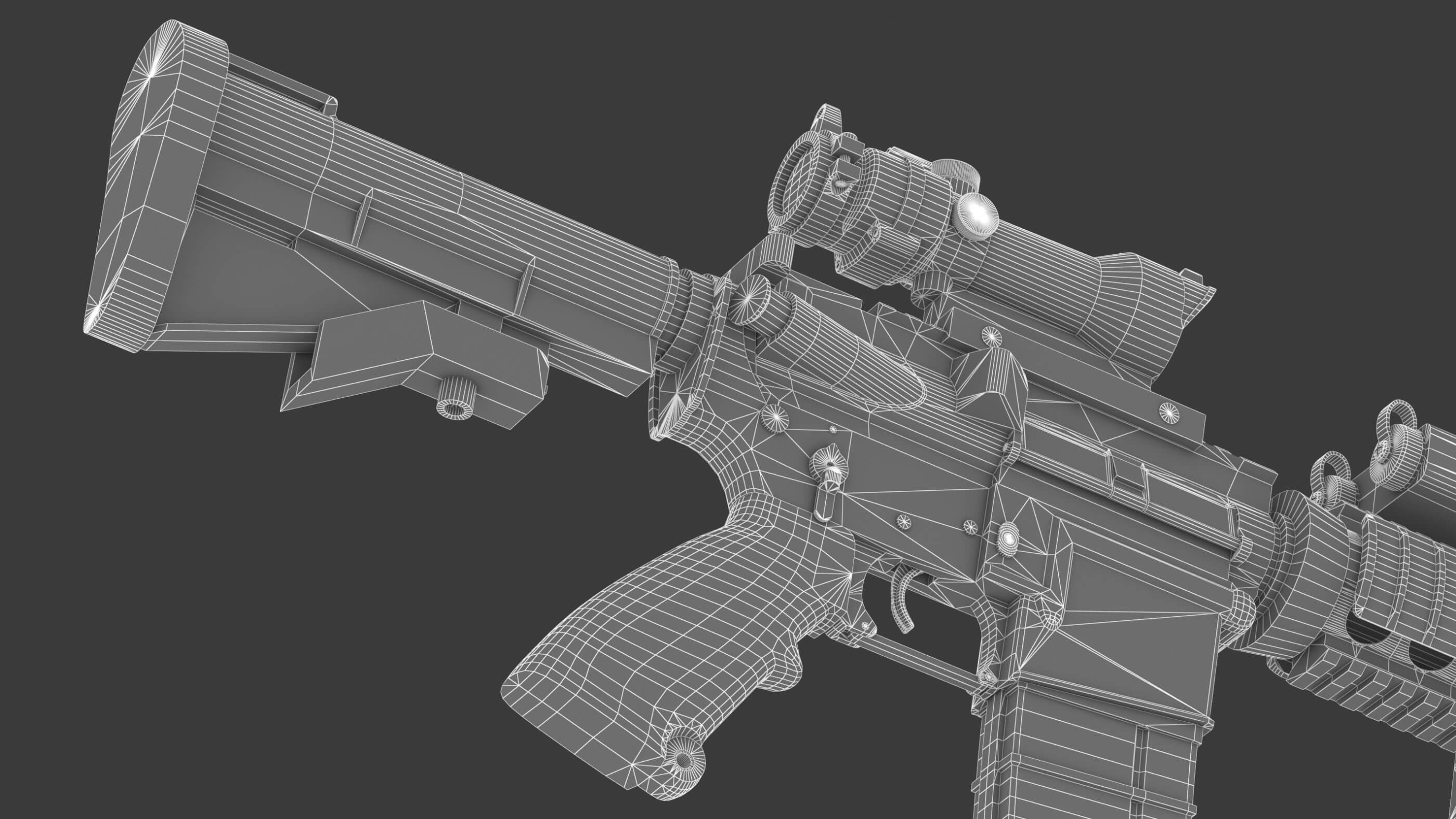 Colt Canada C8Sfw Low Poly - 3D Model by frezzy