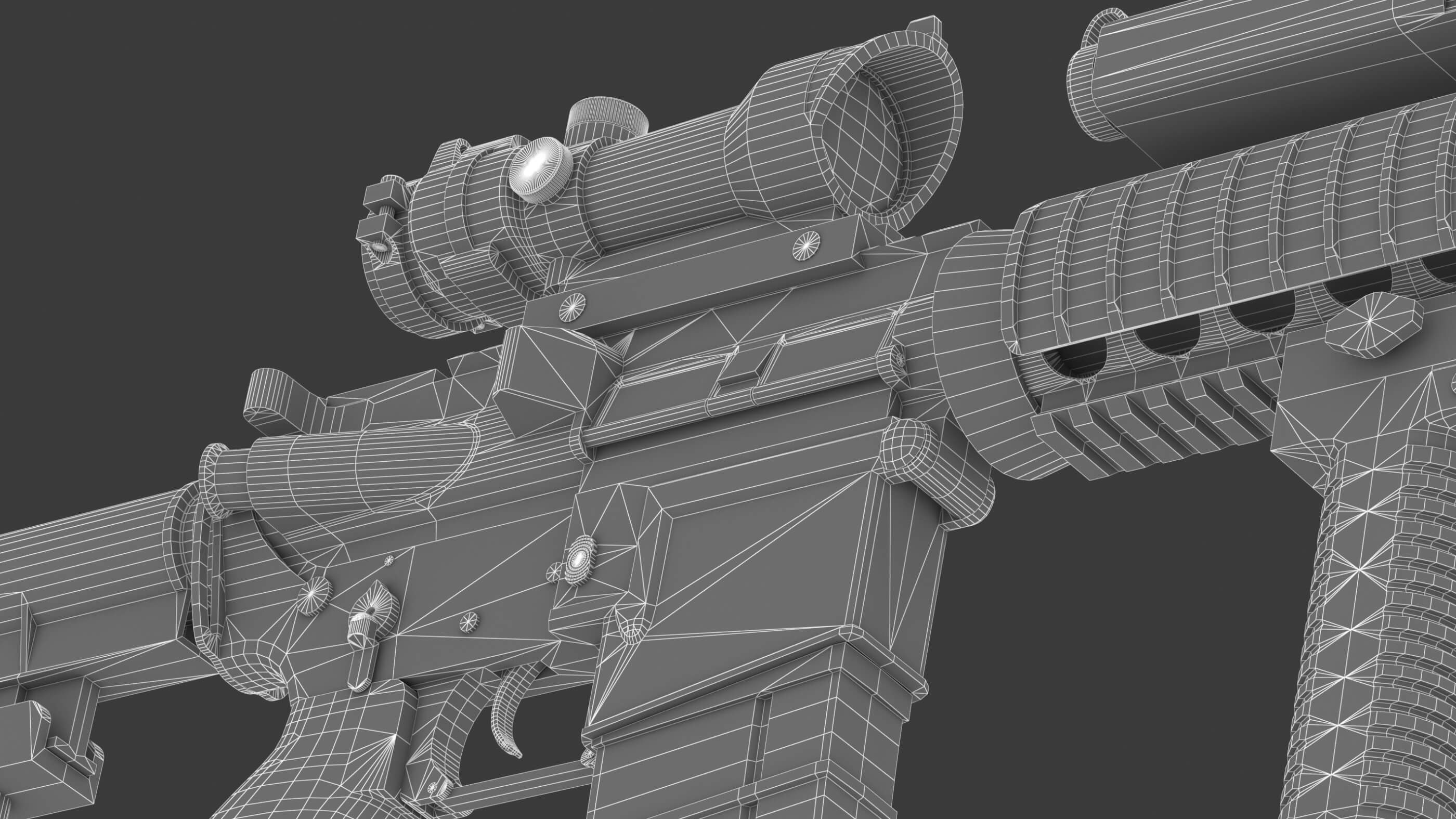 Colt Canada C8Sfw Low Poly - 3D Model by frezzy