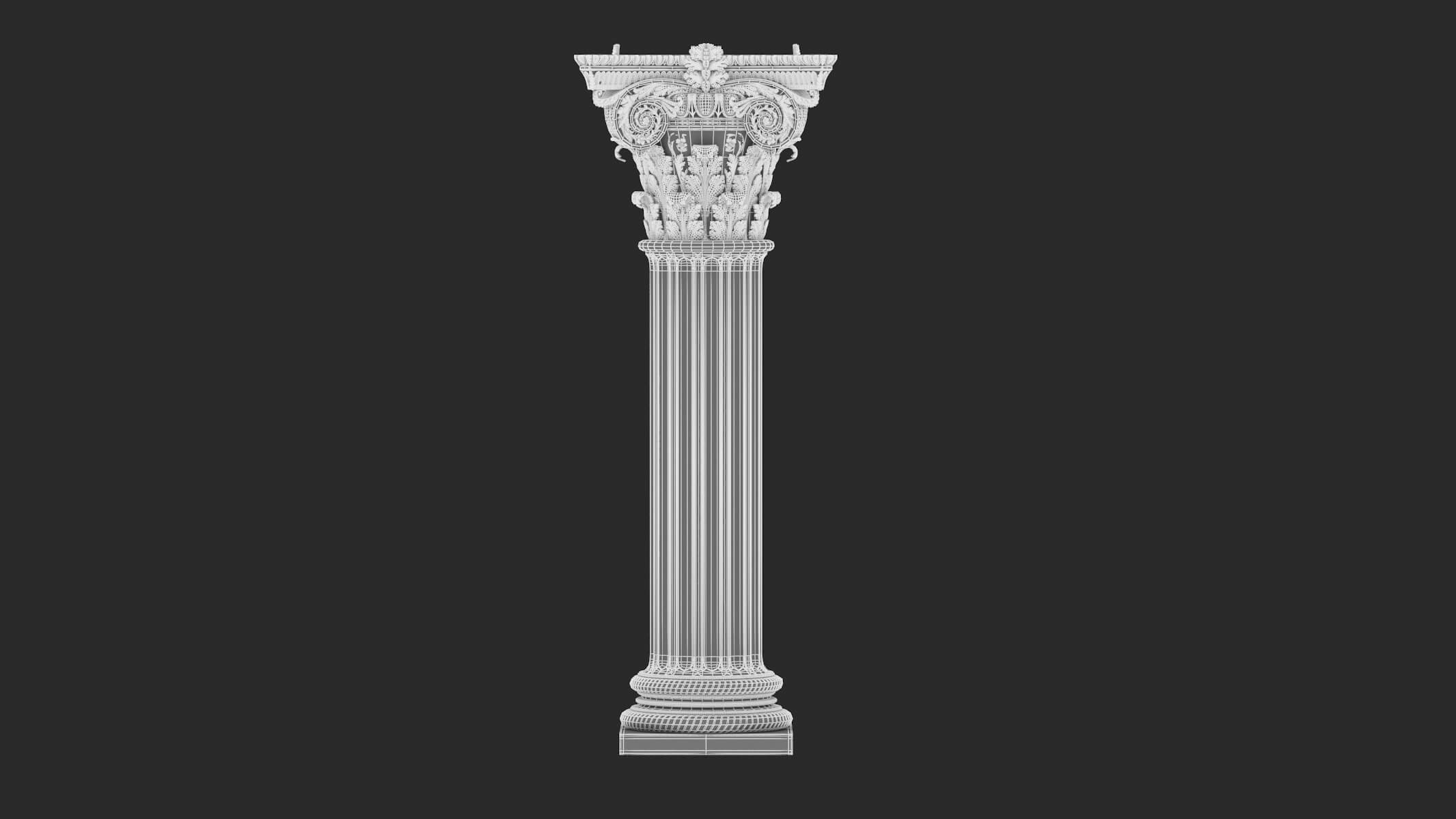 Composite Column 02 - 3D Model by frezzy