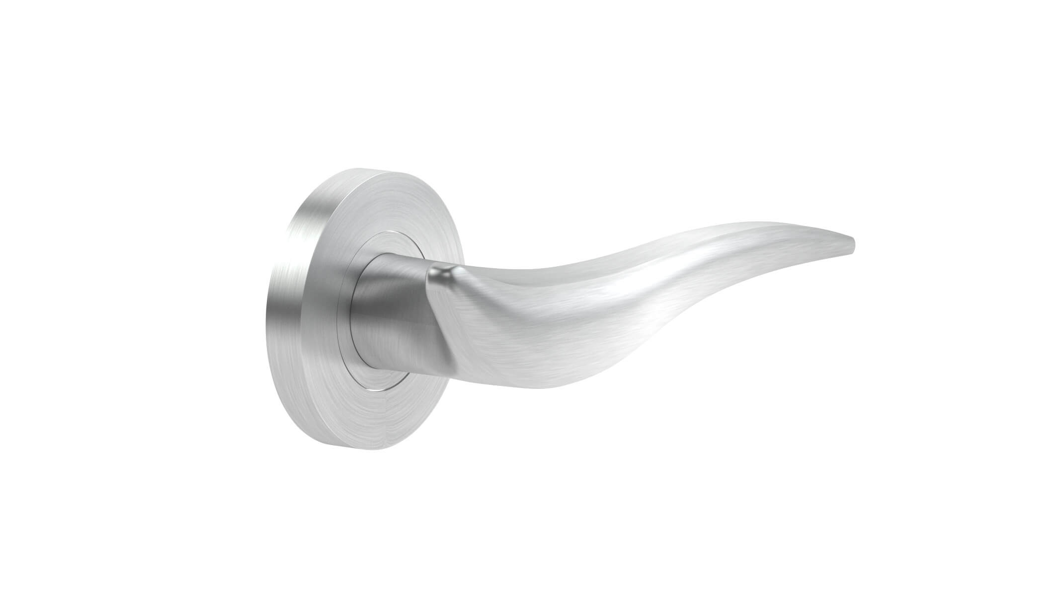 Consort Lunar Satin Stainless Steel Door Handle - 3D Model by frezzy