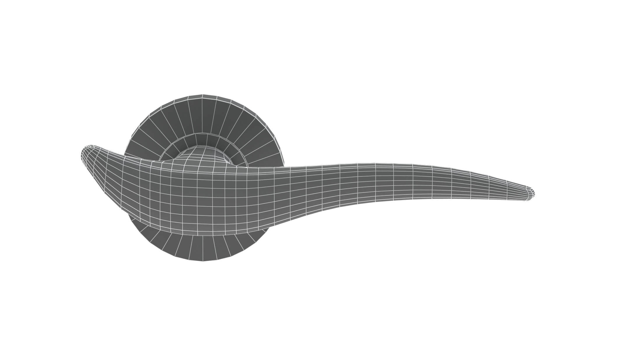 Consort Lunar Satin Stainless Steel Door Handle - 3D Model by frezzy