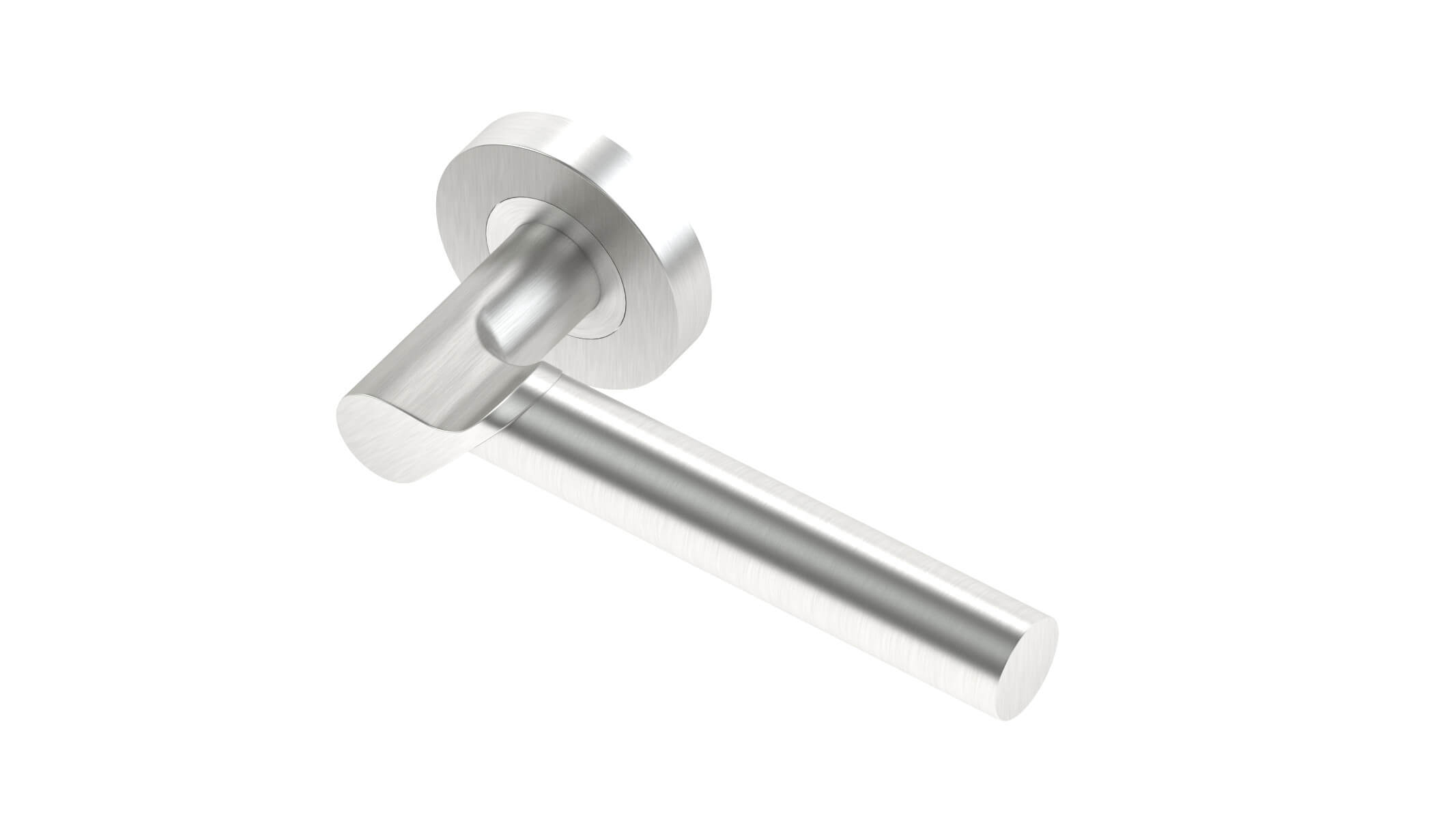 Consort Moonlight Satin Stainless Steel Door Handle - 3D Model by frezzy