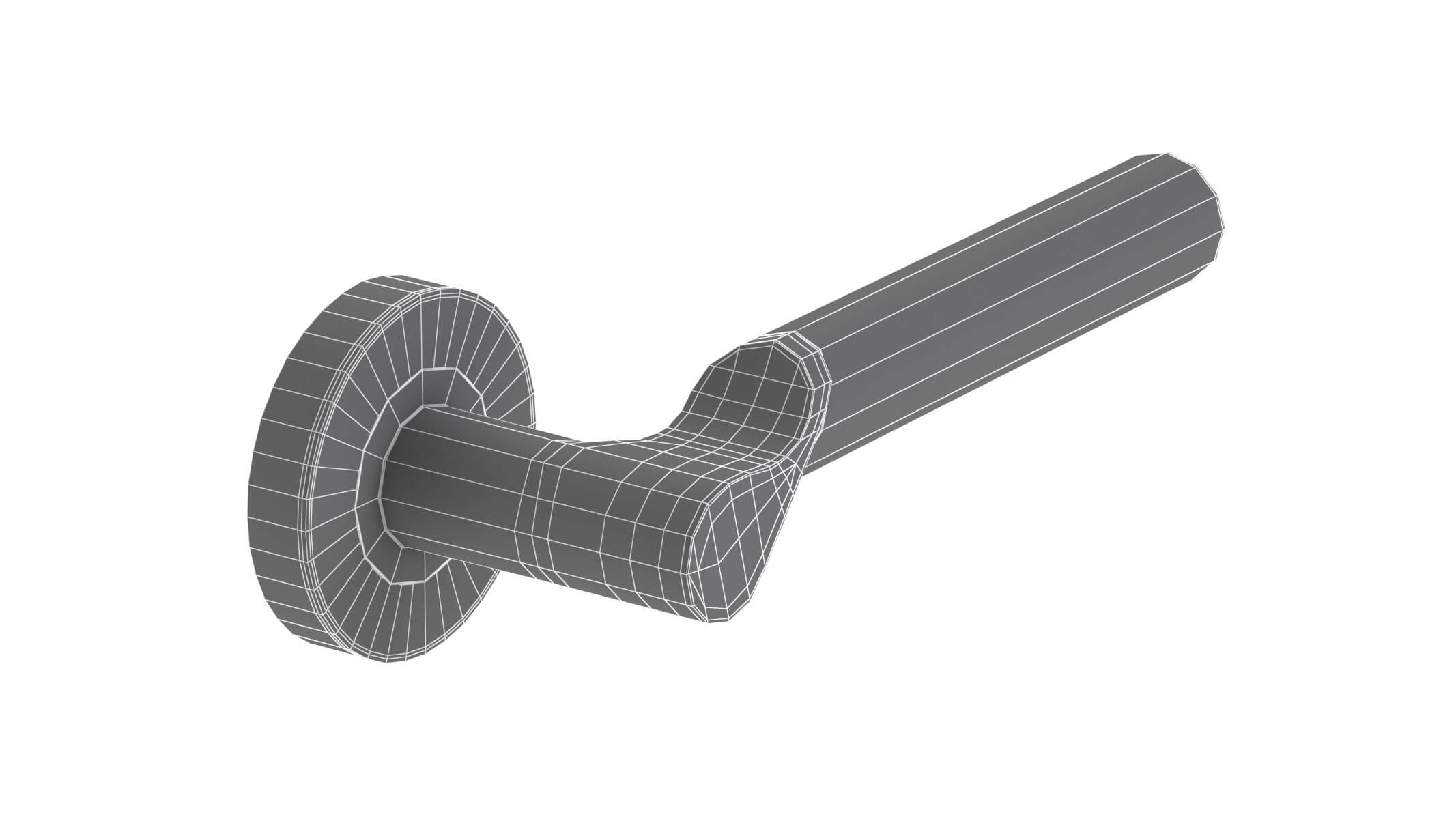 Consort Moonlight Satin Stainless Steel Door Handle - 3D Model by frezzy