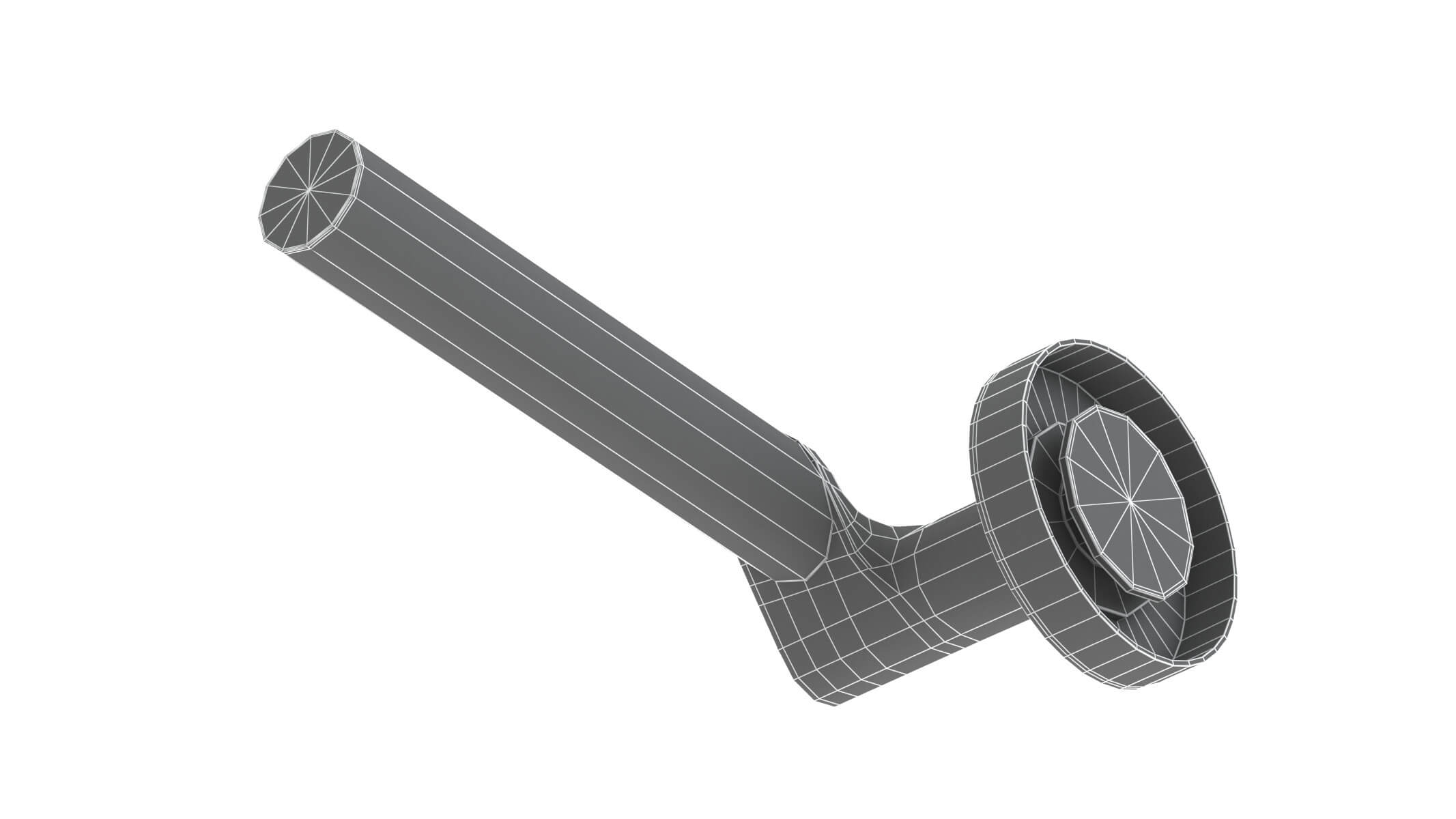 Consort Moonlight Satin Stainless Steel Door Handle - 3D Model by frezzy