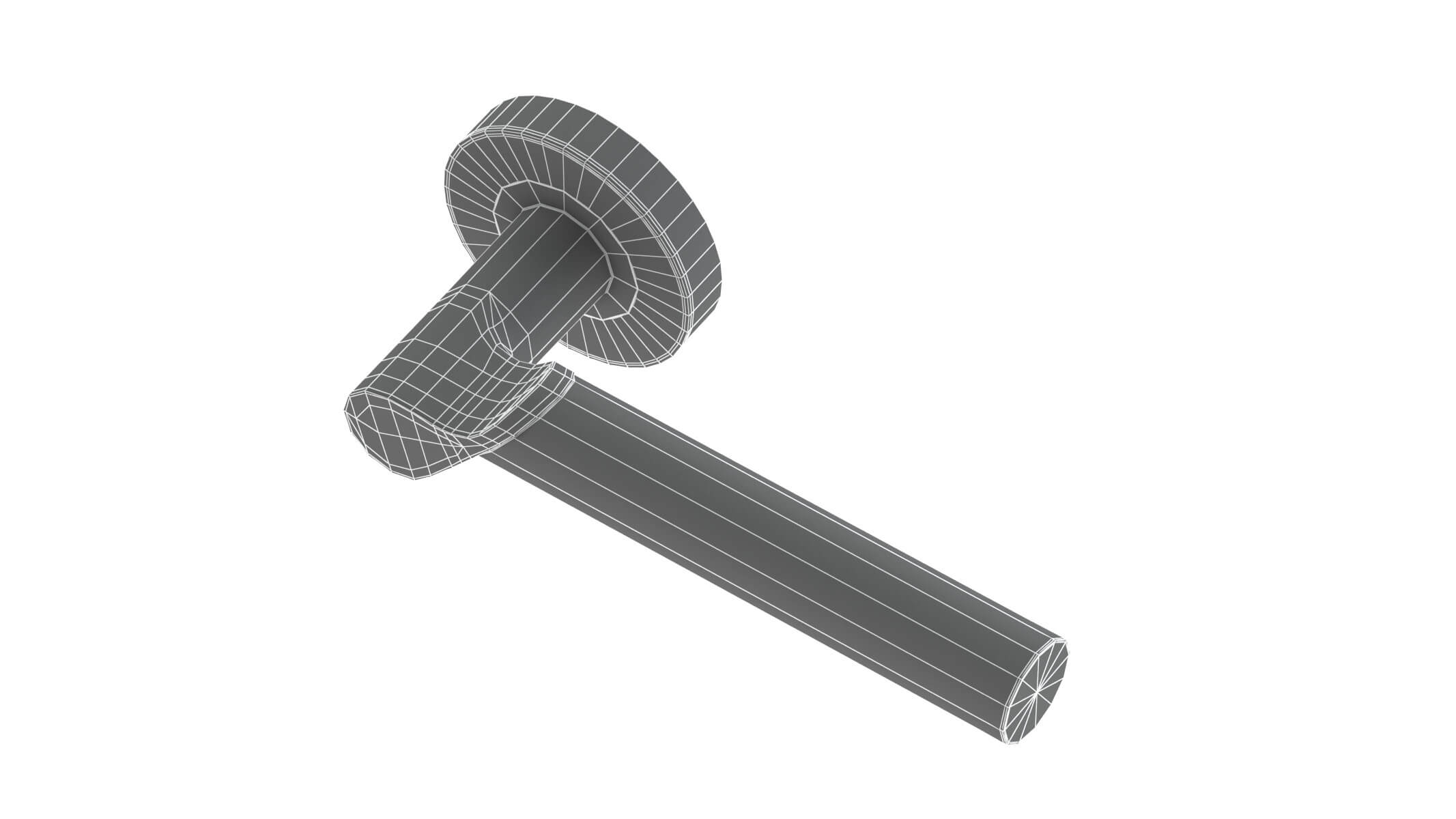 Consort Moonlight Satin Stainless Steel Door Handle - 3D Model by frezzy