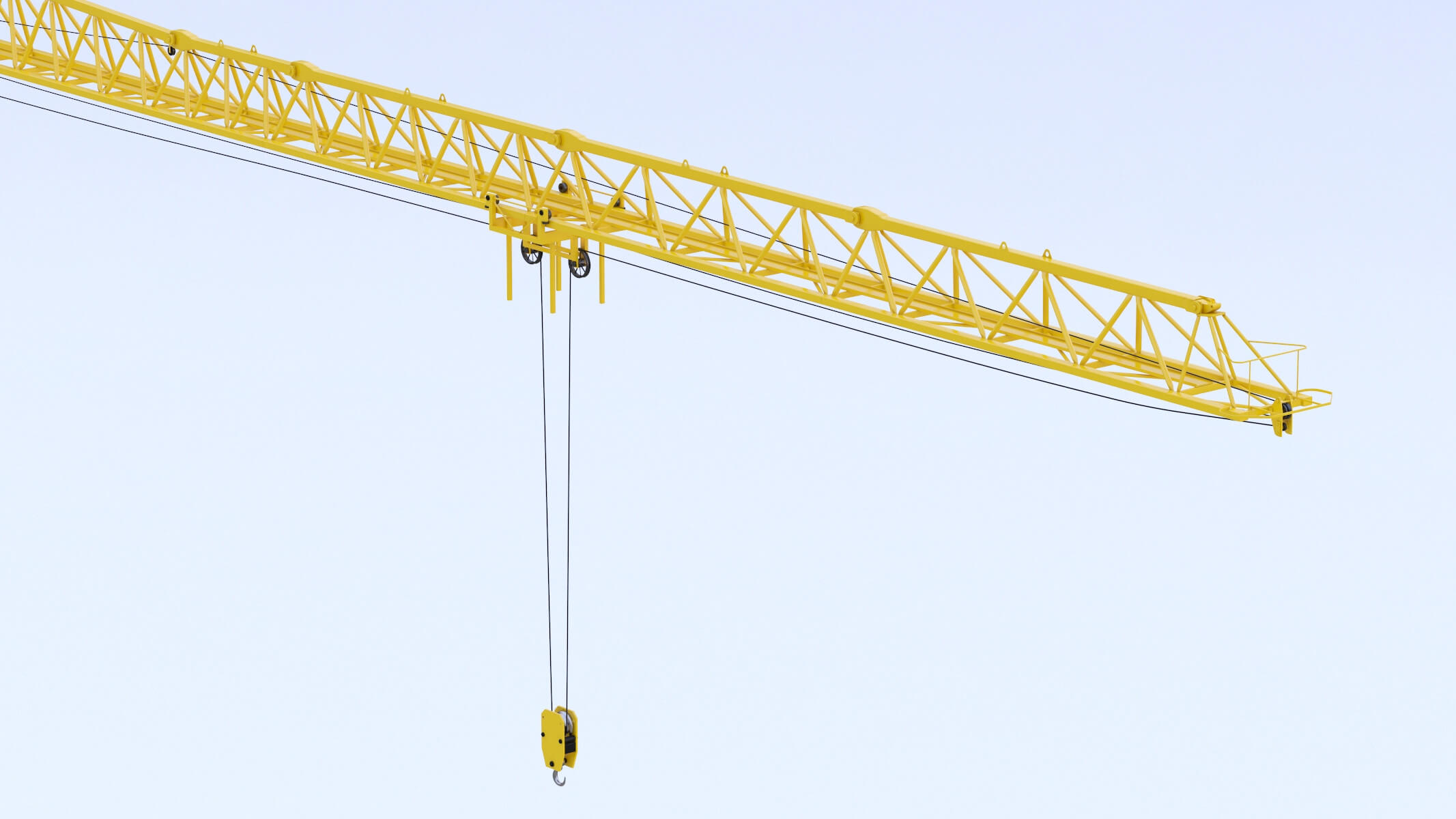 Construction Tower Crane - 3D Model by frezzy